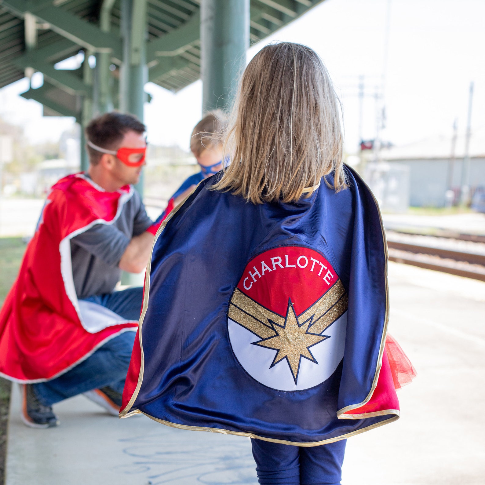 Personalized Starburst Superhero Cape Custom Captain Marvel - Etsy
