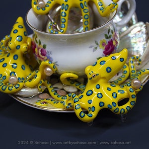 THORNTON HALL No.38 Octopus Tea Cup Signature Series Three Hand ...