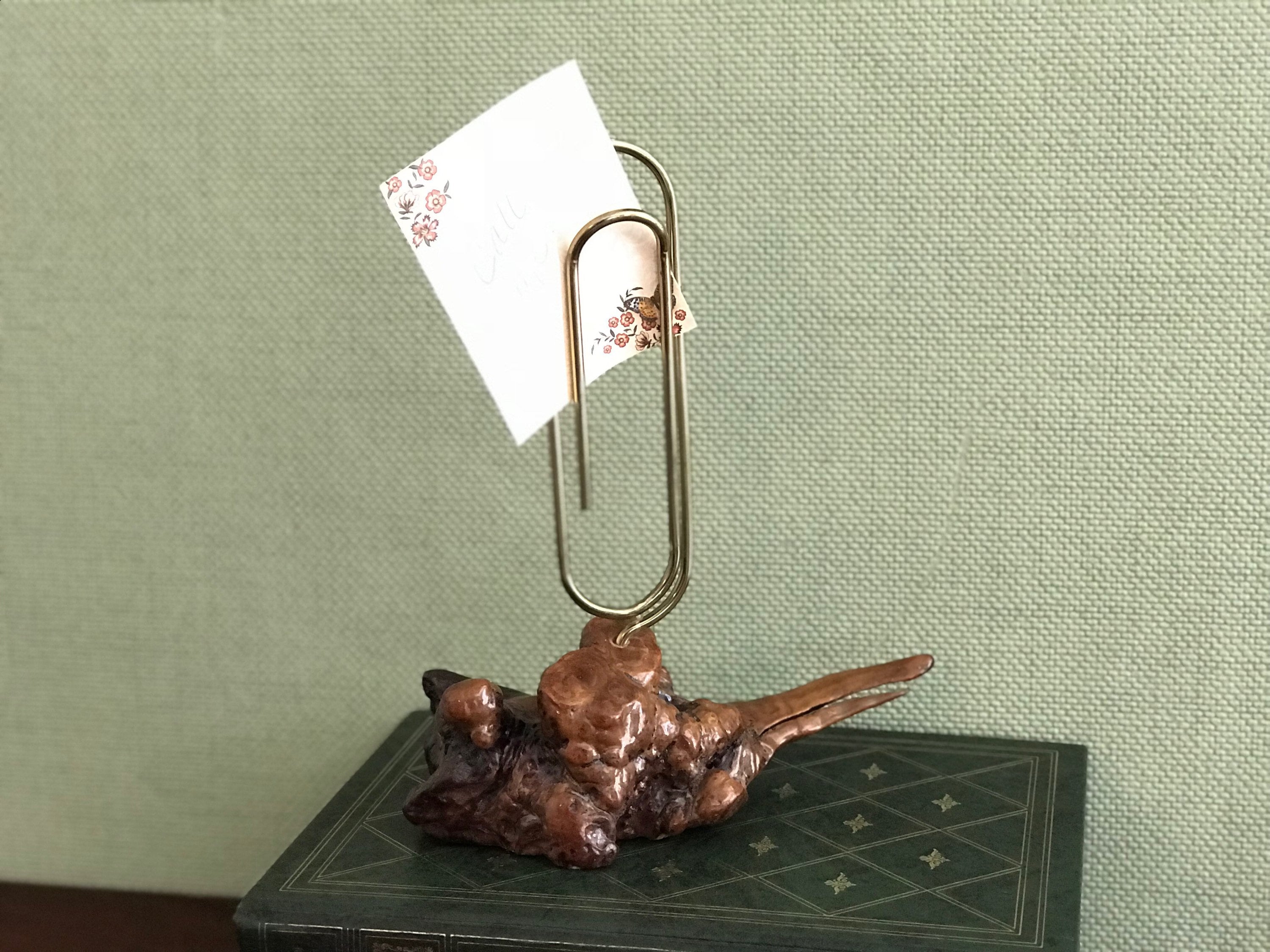 Retro Office, paper clip note holder, receipt organizer, vintage office ...