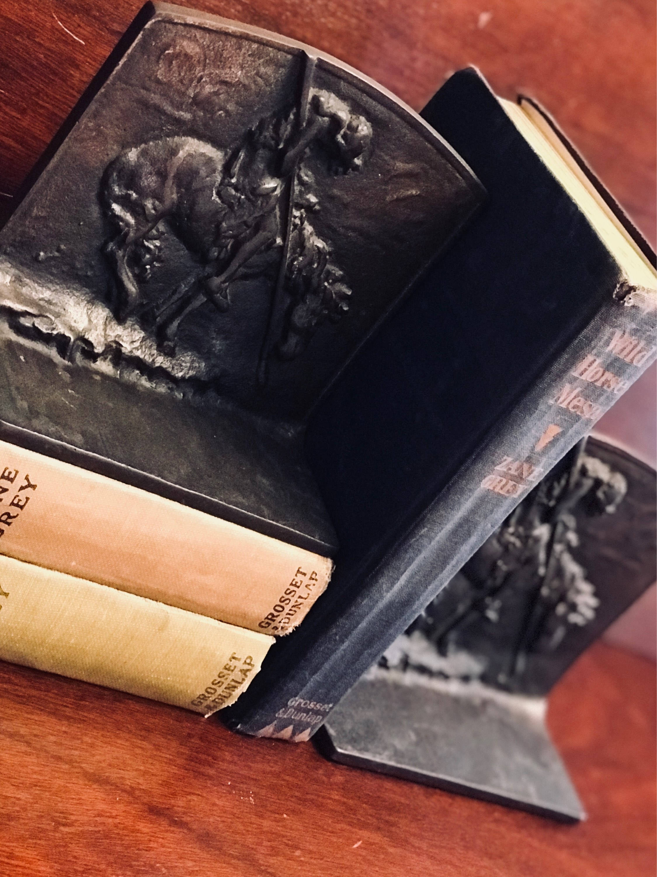 Vintage Indian Bookends, End of the Trail, Cast metal Bookends ...