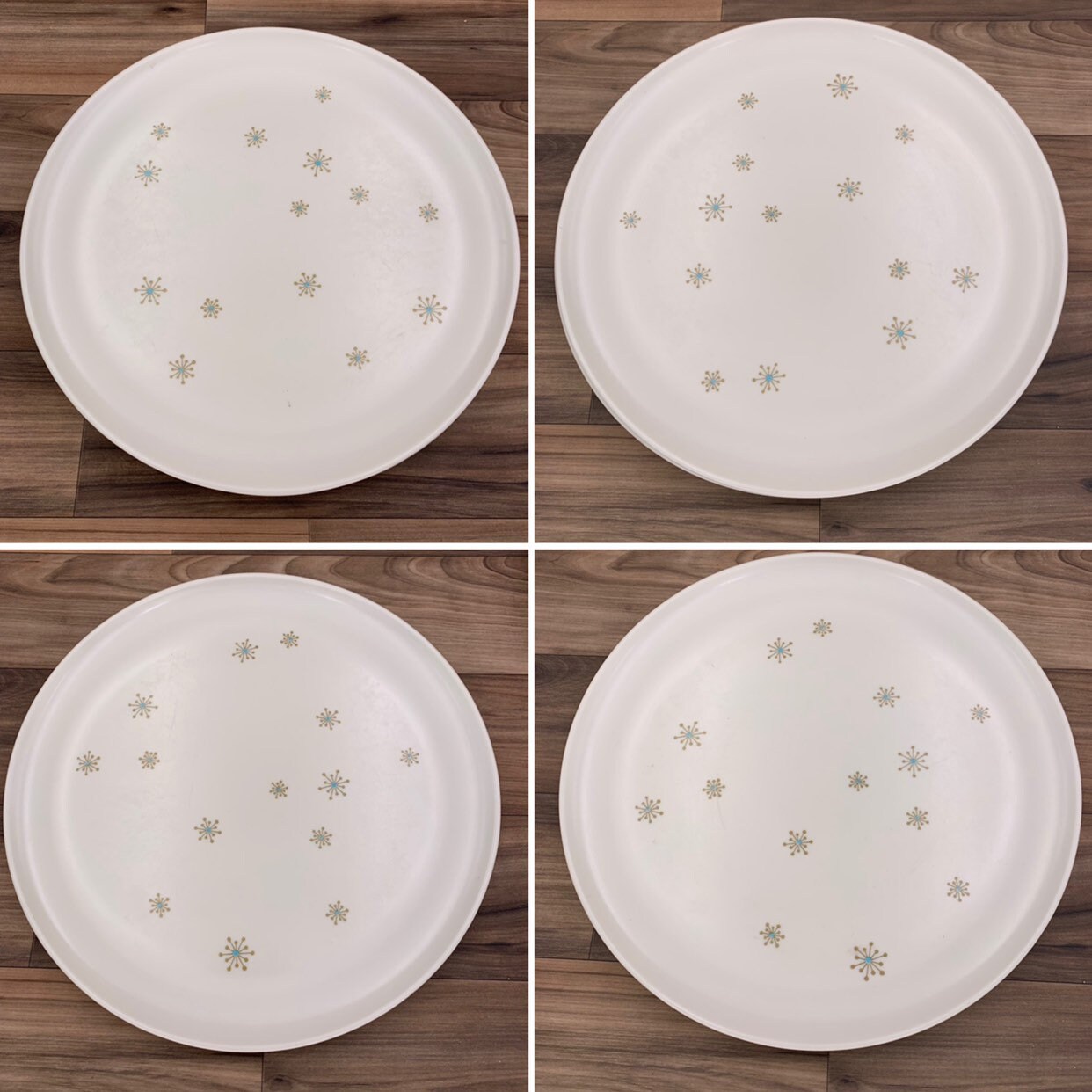 Atomic Melmac Plates, Kaye LaMoyne Melmac Collection Branchell Picnic ...