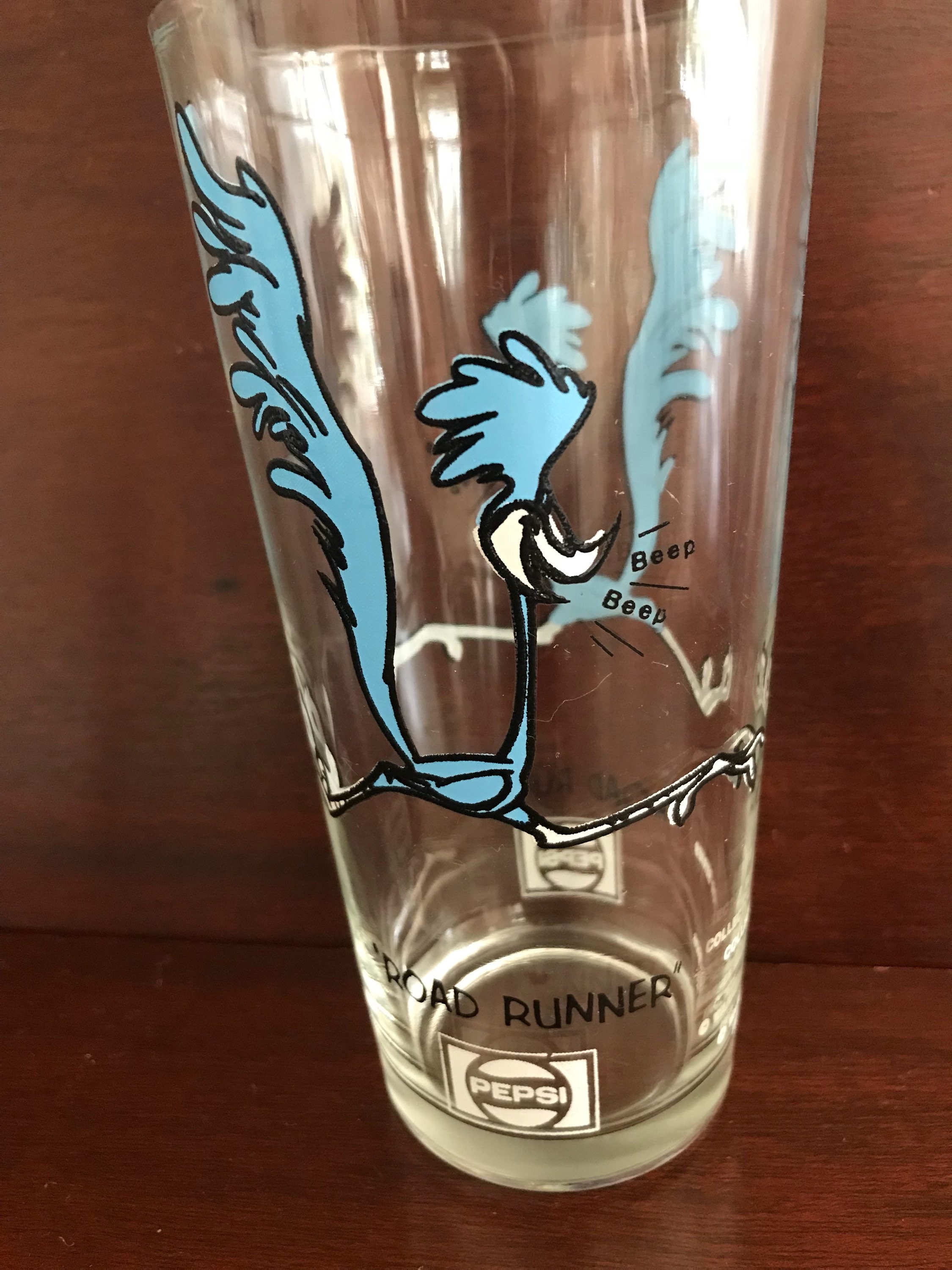 Cartoon collectible Pepsi Glass, Road Runner Cartoon Drinkware, Pepsi ...