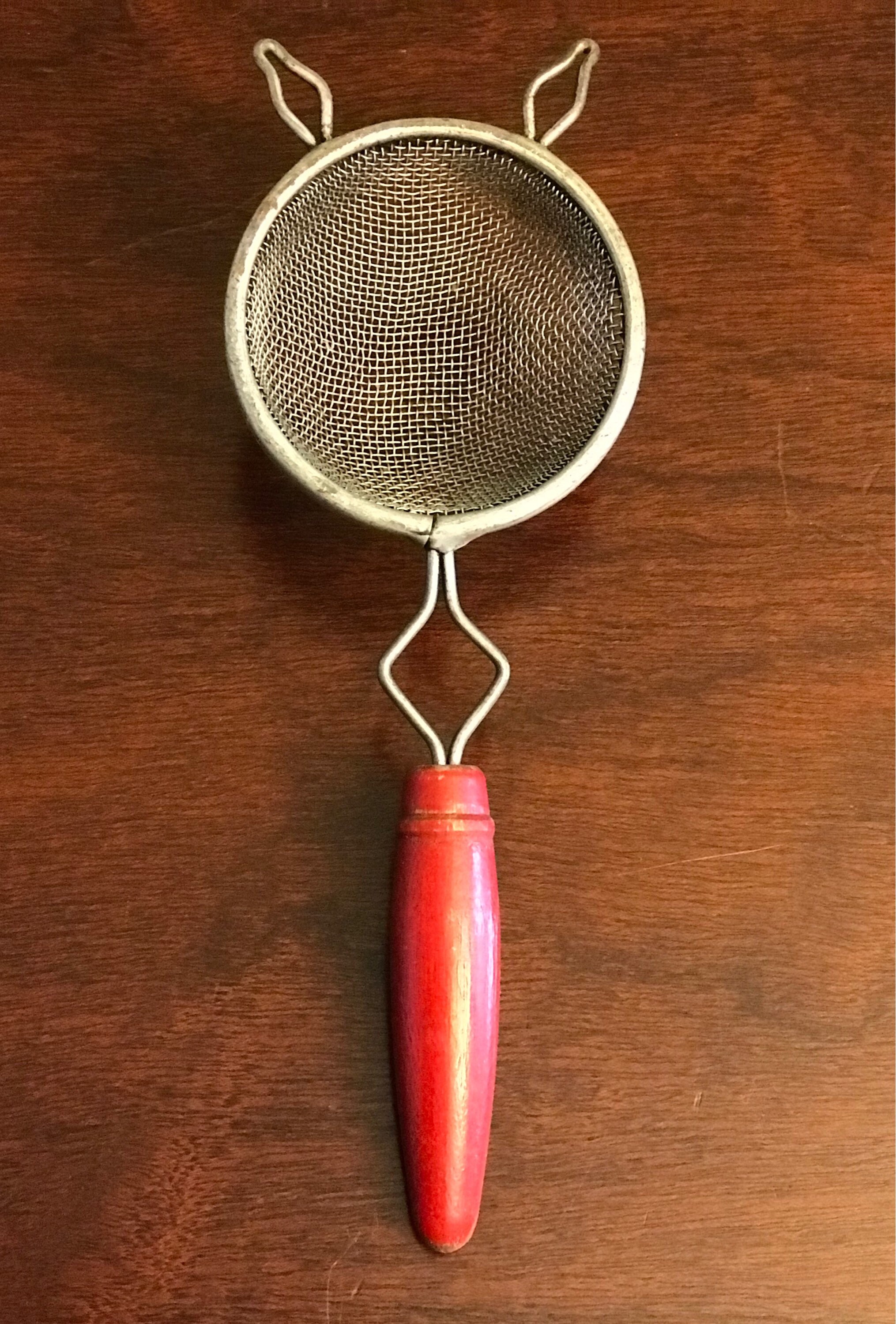 Kitchen tools with red handles, Vintage set of kitchen utensils, sifter ...