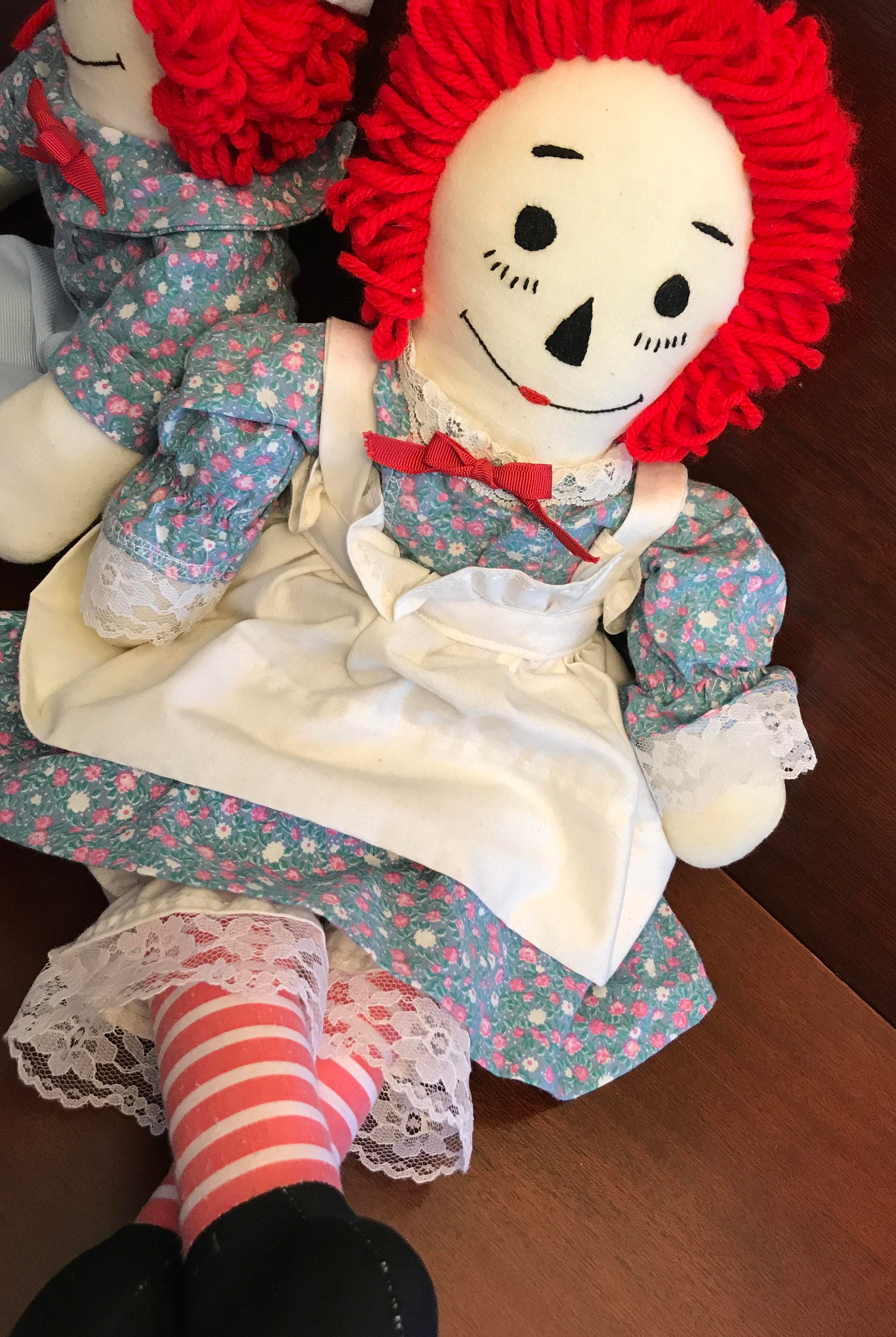 Vintage Raggedy Ann and Andy Dolls, handmade KnickerBocker Dolls ...