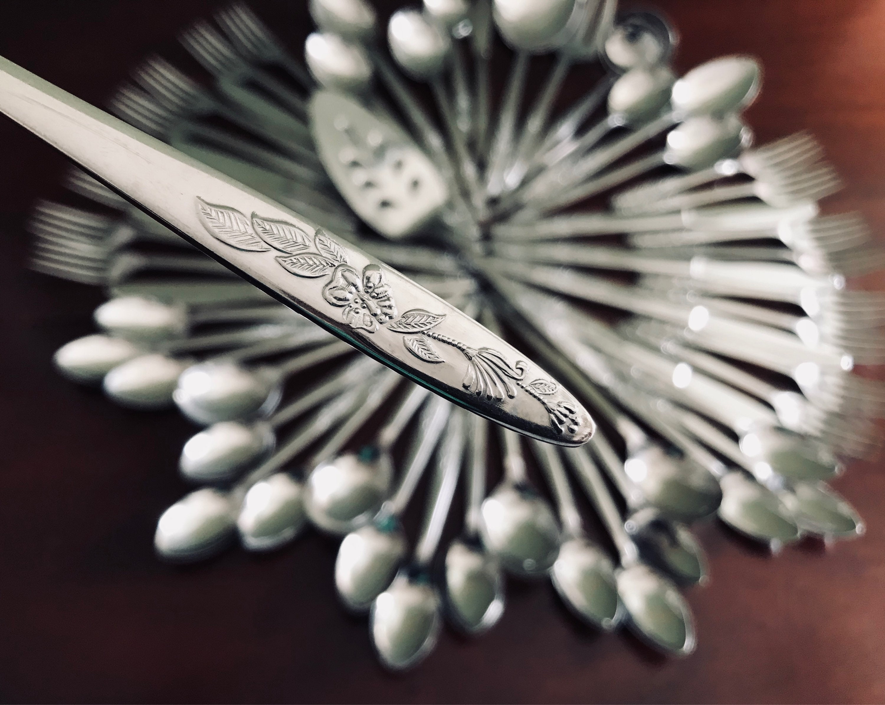 Dining & Serving Teaspoon Lady Charming Flatware Vintage Nasco ...