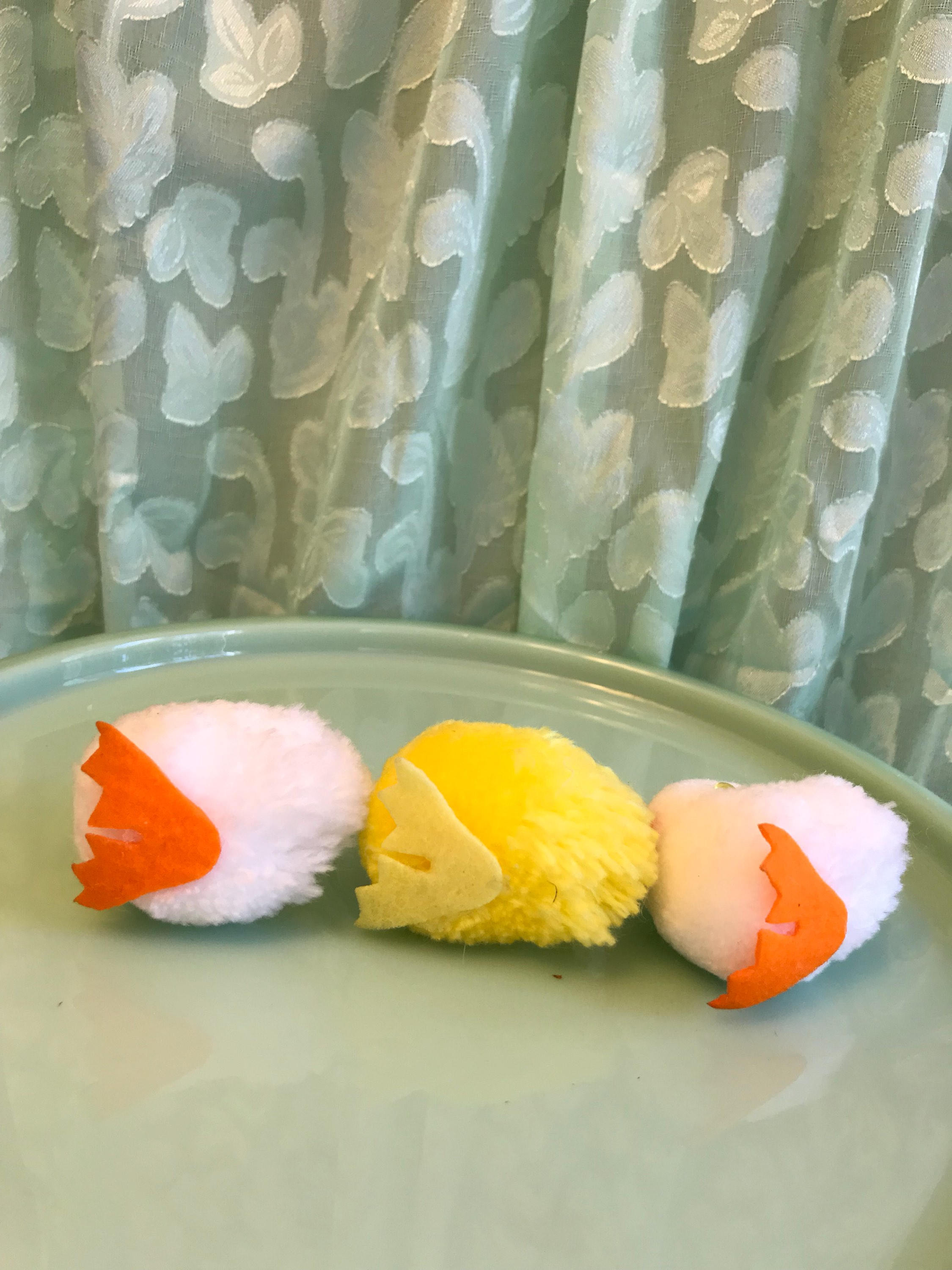 Vintage Pom Pom Chicks, Easter Chicks, Little Easter chick decorations ...