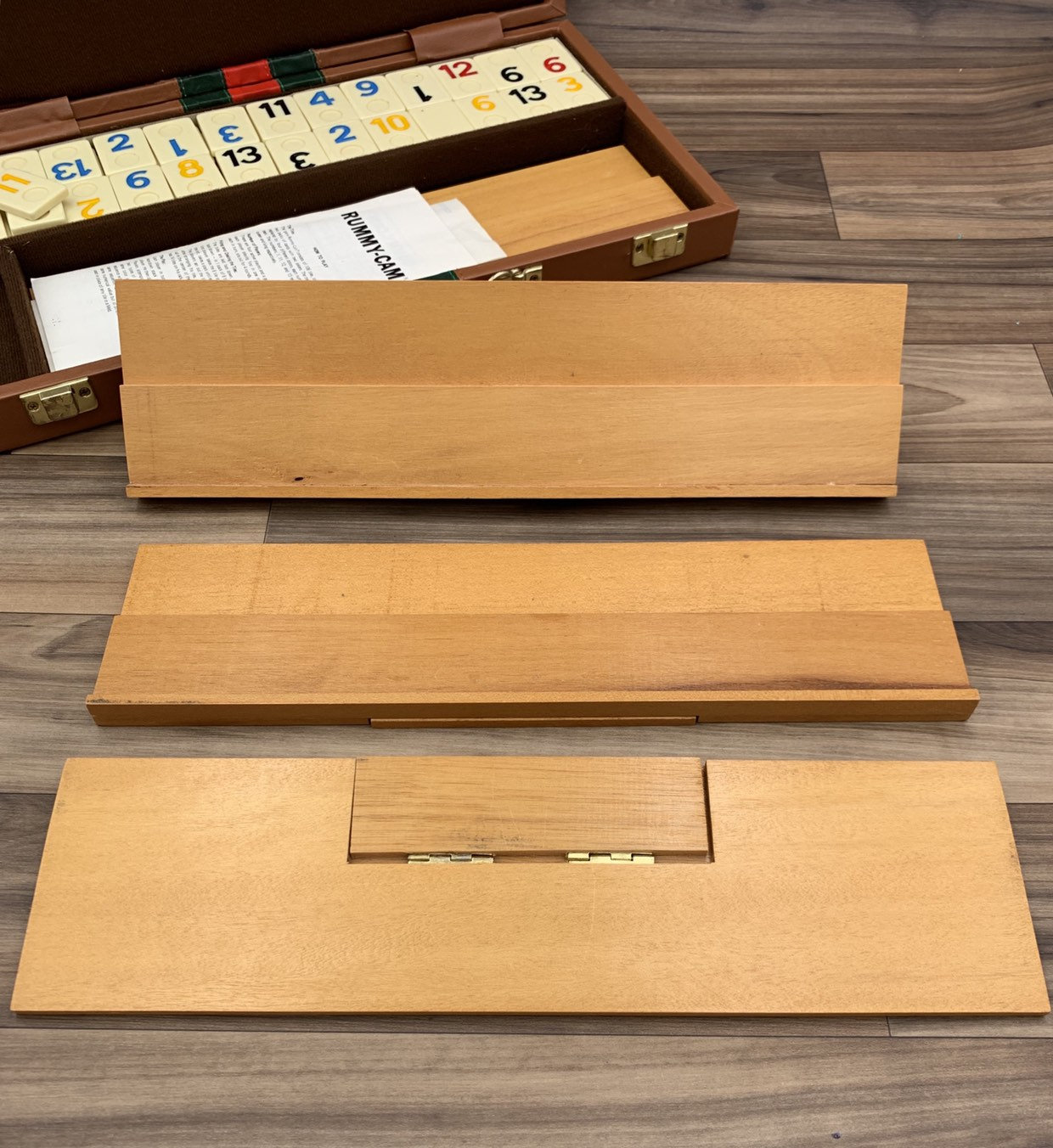 Vintage Rummy tile Game in carrying case, Rummikub Rummy Cam Retro card ...