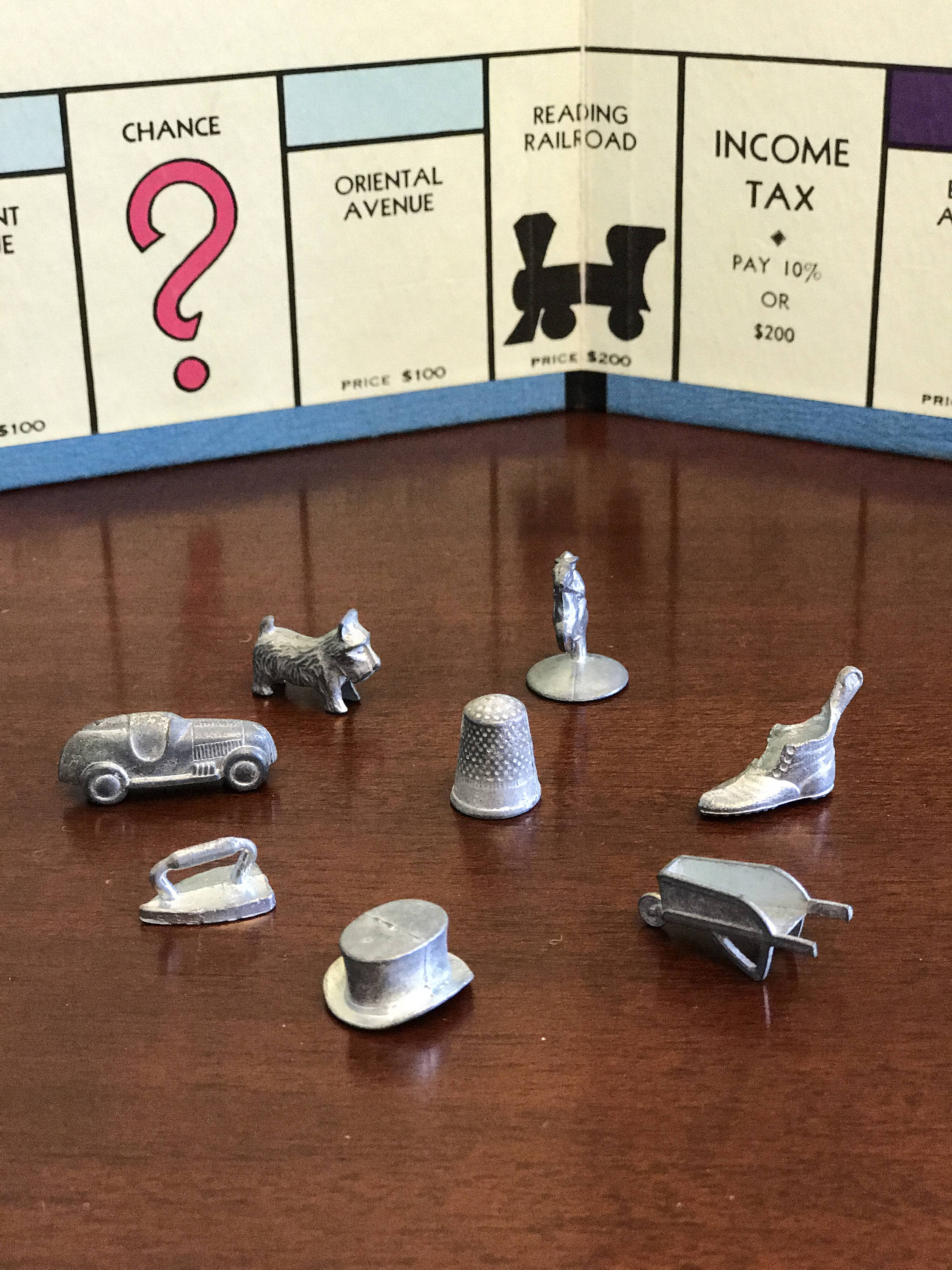 Vintage Monopoly Game Pieces Monopoly Replacement Pieces Game Cards