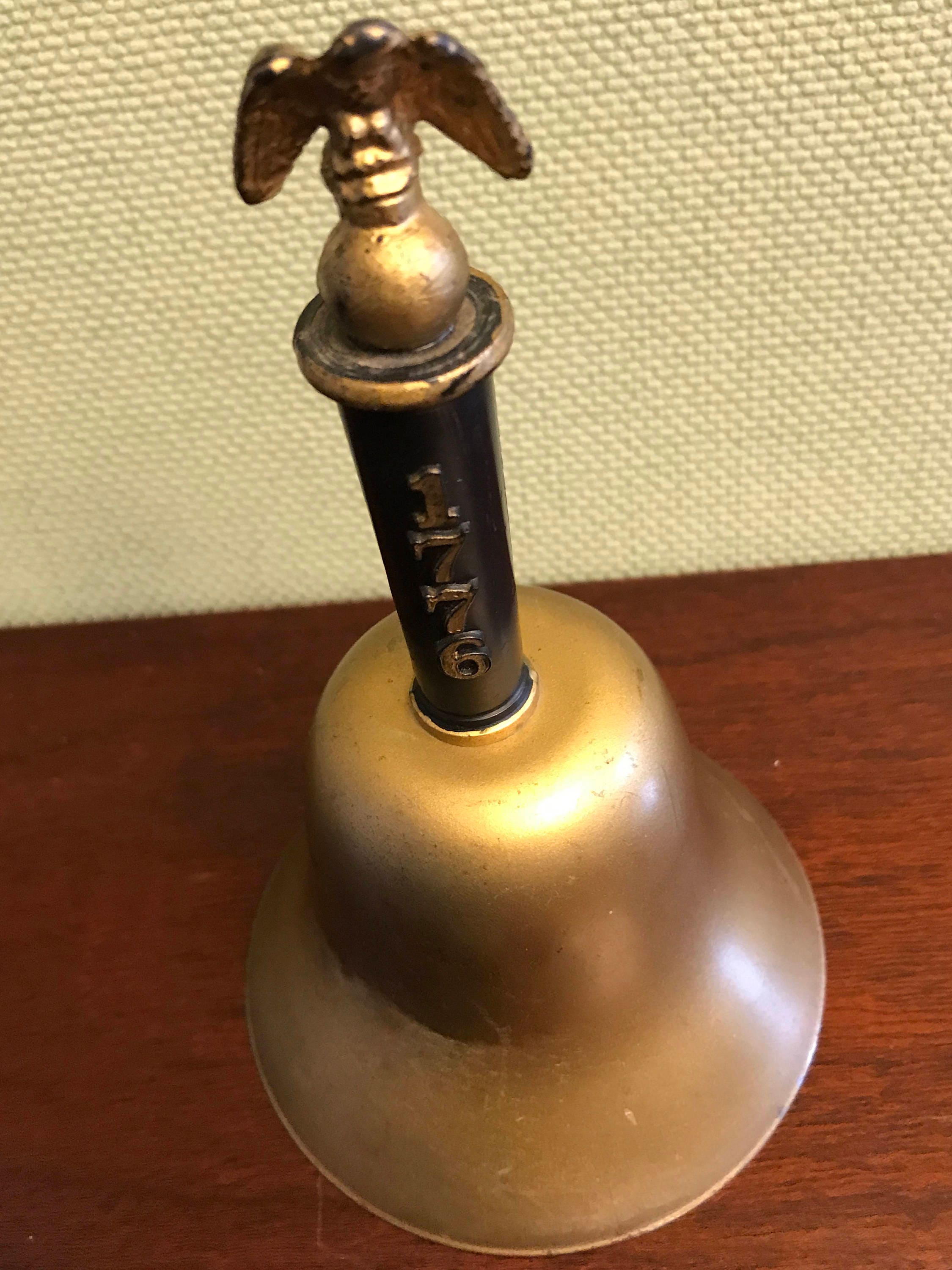 Vintage Eagle Bell, Bicentennial American Eagle metal bell, vintage ...