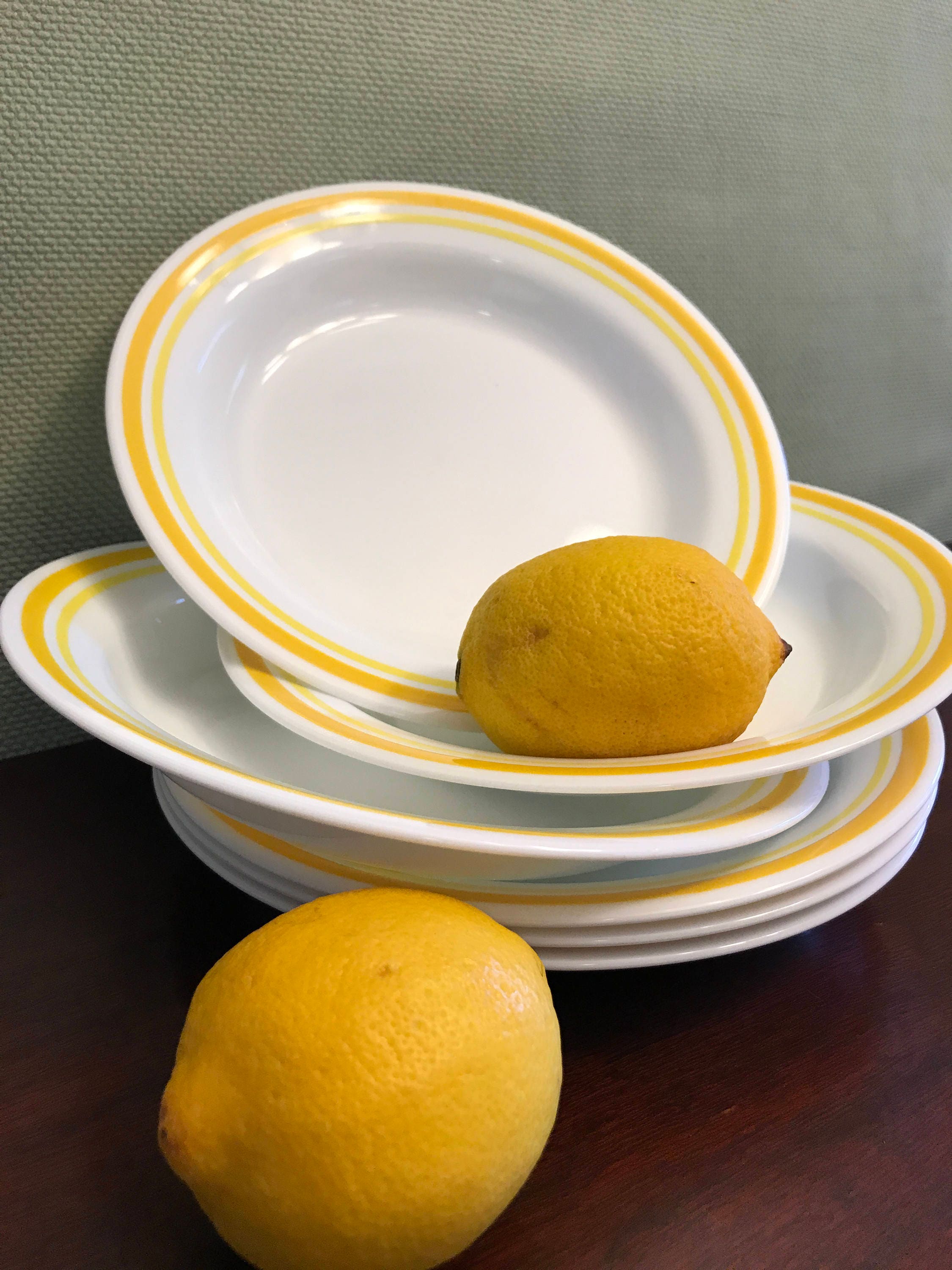 Corelle Citrus Dinnerware, Corelle Citrus Rimmed Soup Bowl, 6 piece Set ...