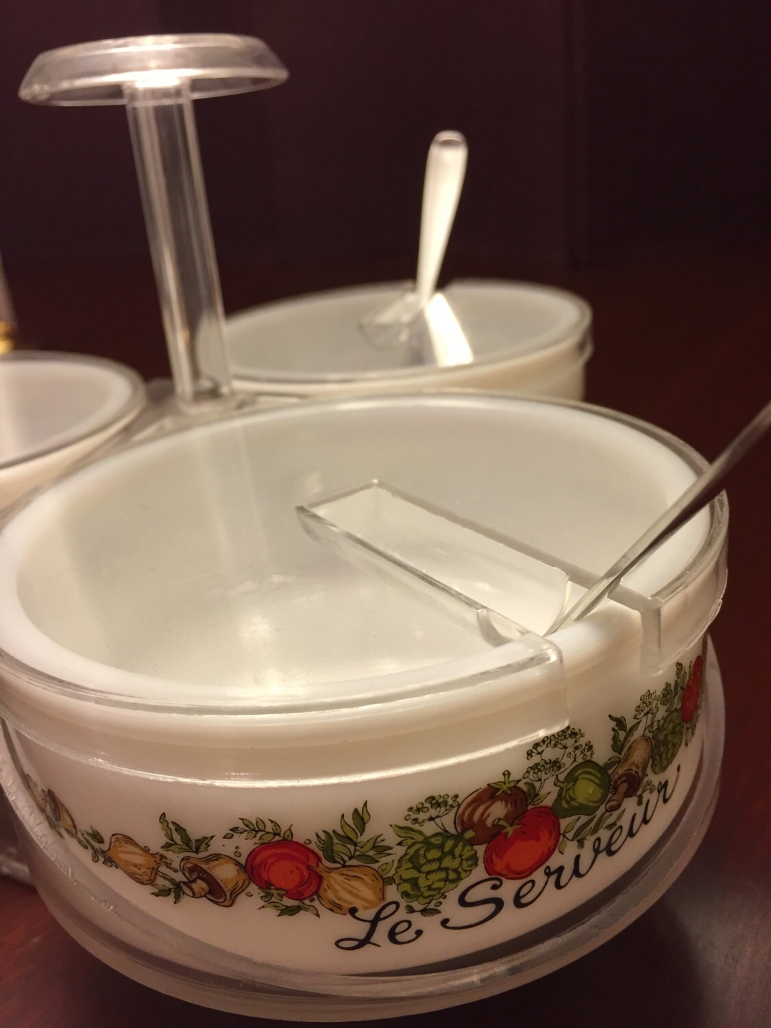 Condiment Server Gemco Le Serveur Spice of Life pattern With Stainless ...