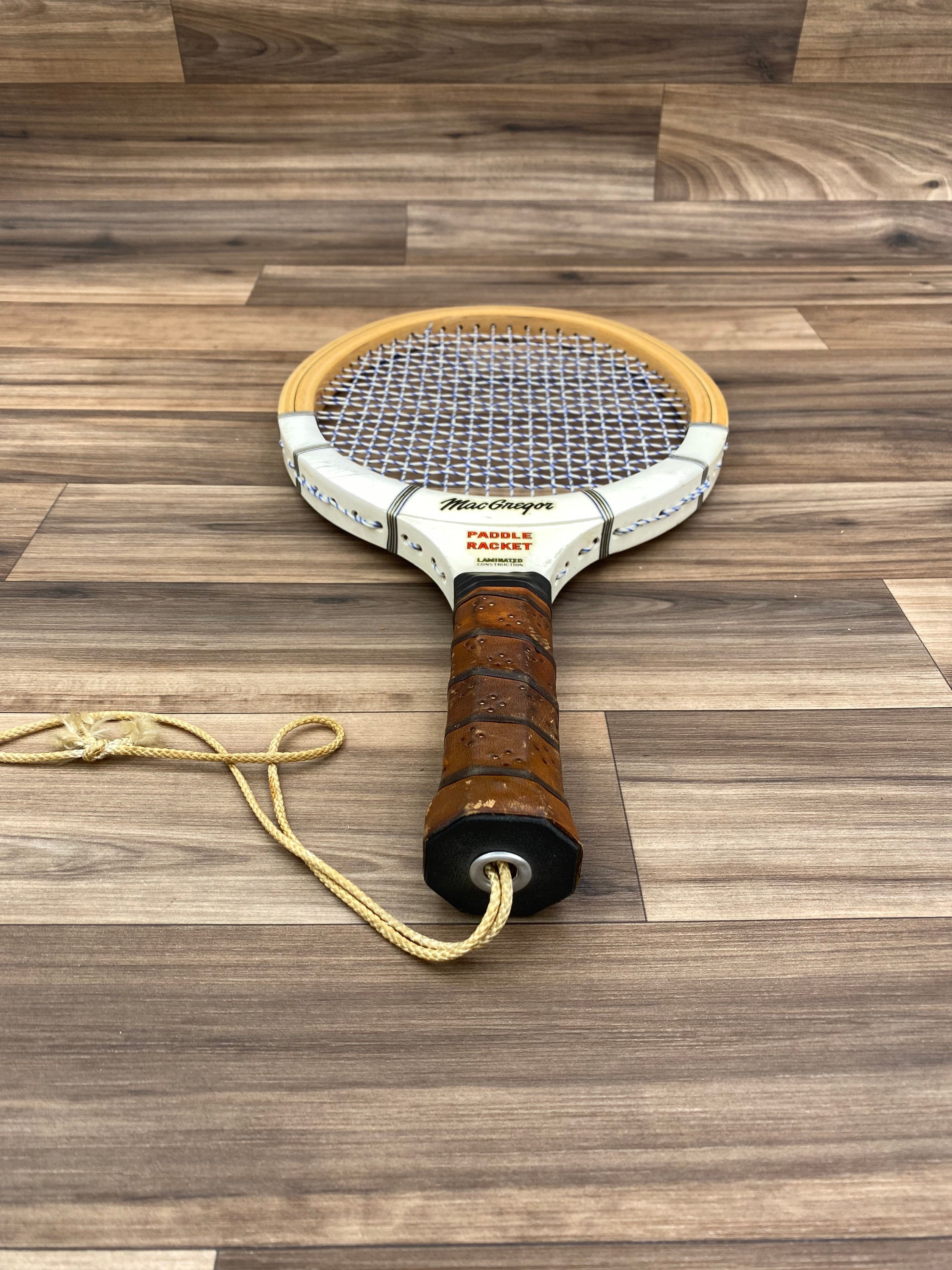 Vintage MacGregor Paddle Racket, Laminated RacketBall Racket, Cabin ...