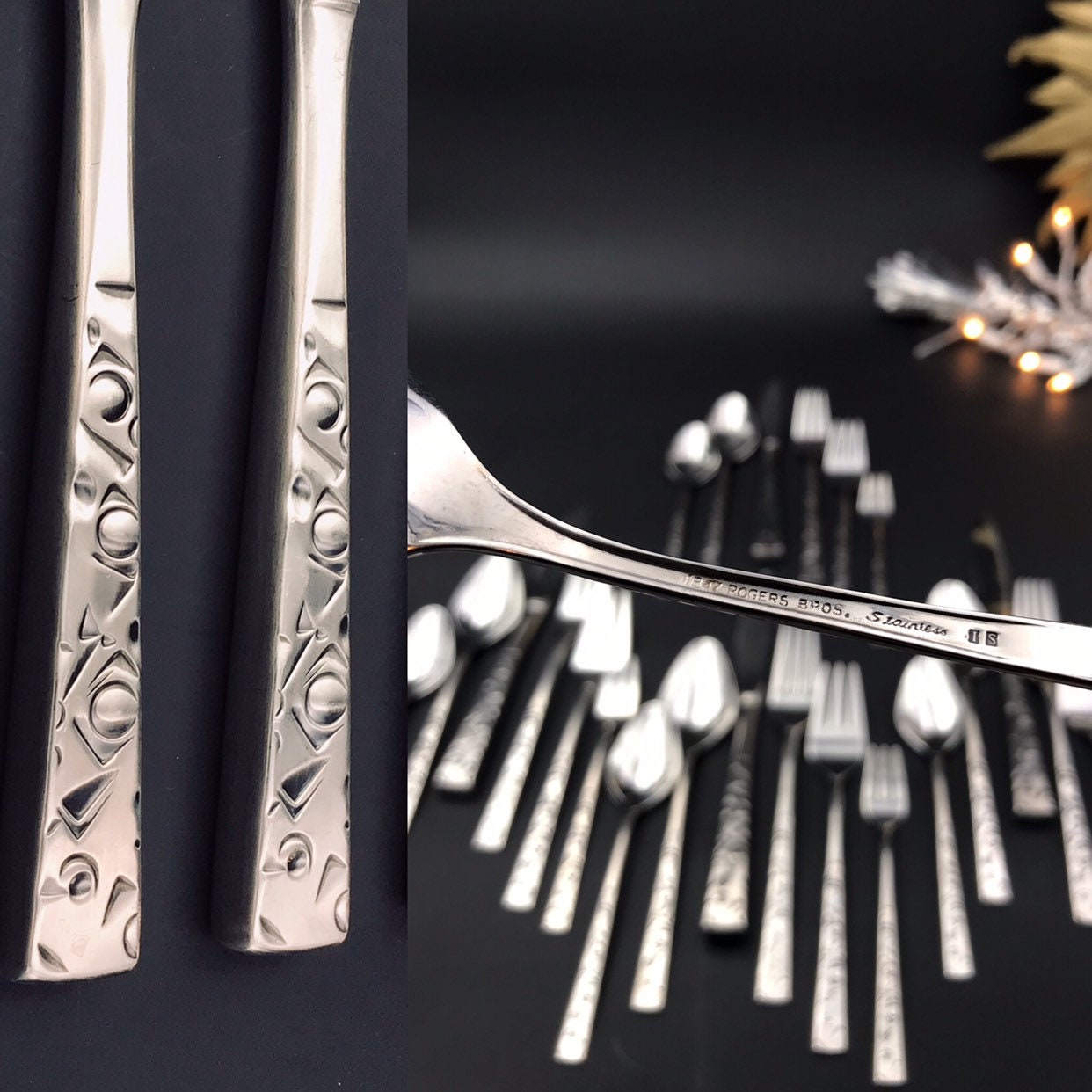 RARE Mid Century Stainless Flatware, Navaho by International Silver ...