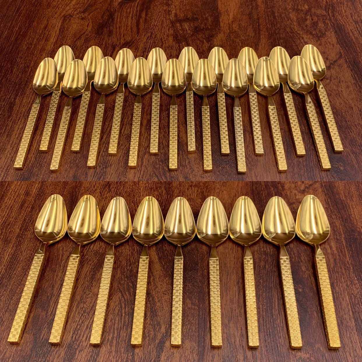 Vintage Gold Flatware Set, Gold Plated Supreme Cutlery Flatware ...