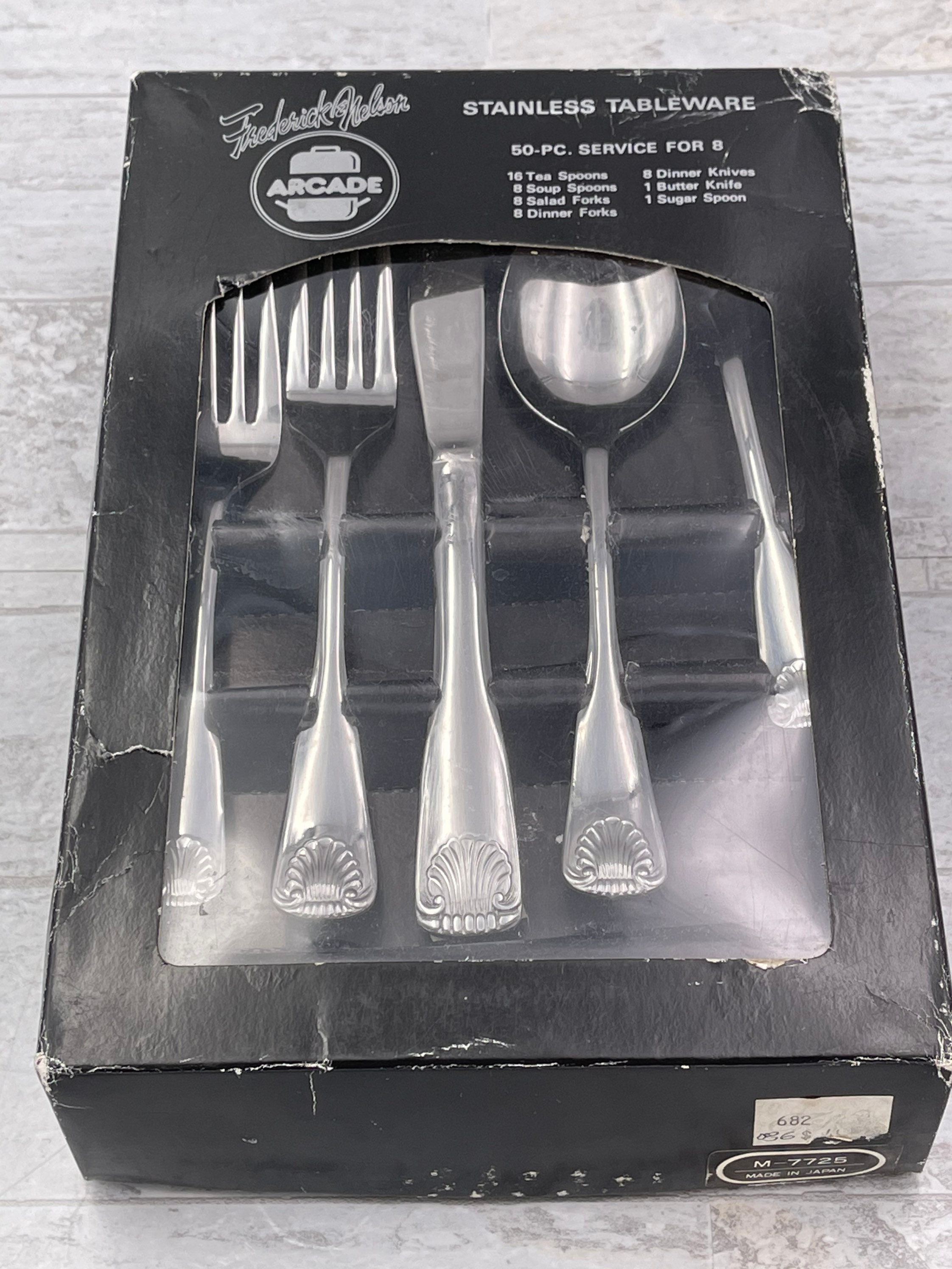 Vintage Stainless Flatware set Shell pattern Silverware set, Mint ...