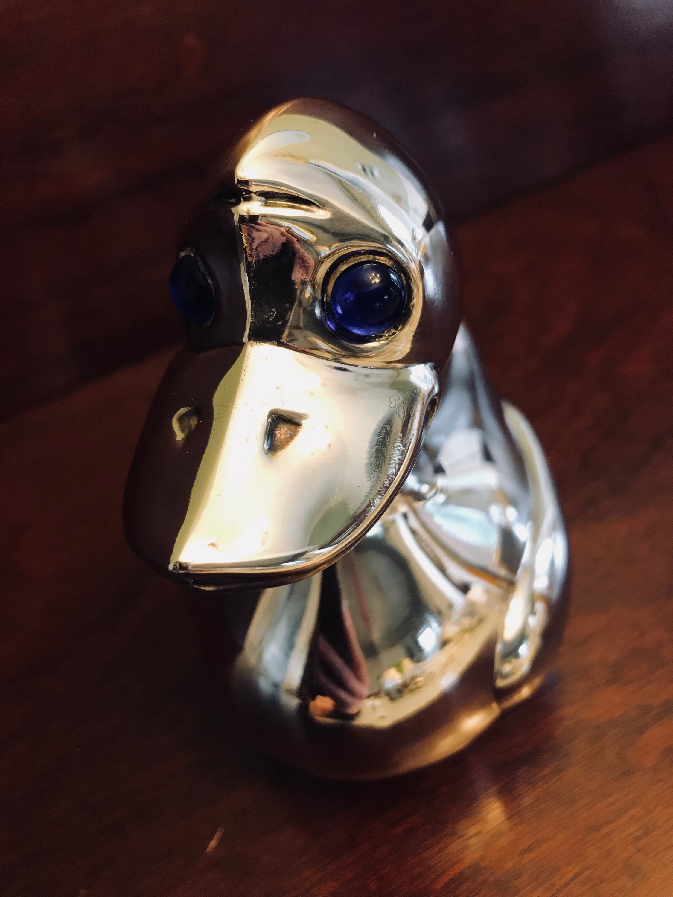 Duck Coin bank, Vintage Silverplated Duck bank, Waterfowl Decor ...