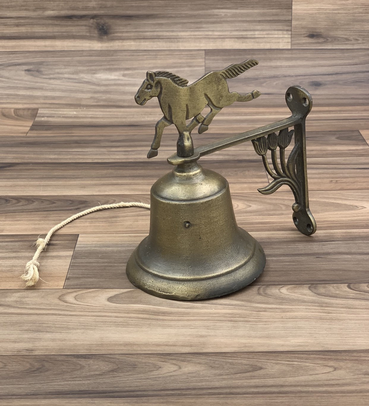 Vintage Bronze Horse Door Bell, Horse Gate Bell, Rustic Dinner Bell ...