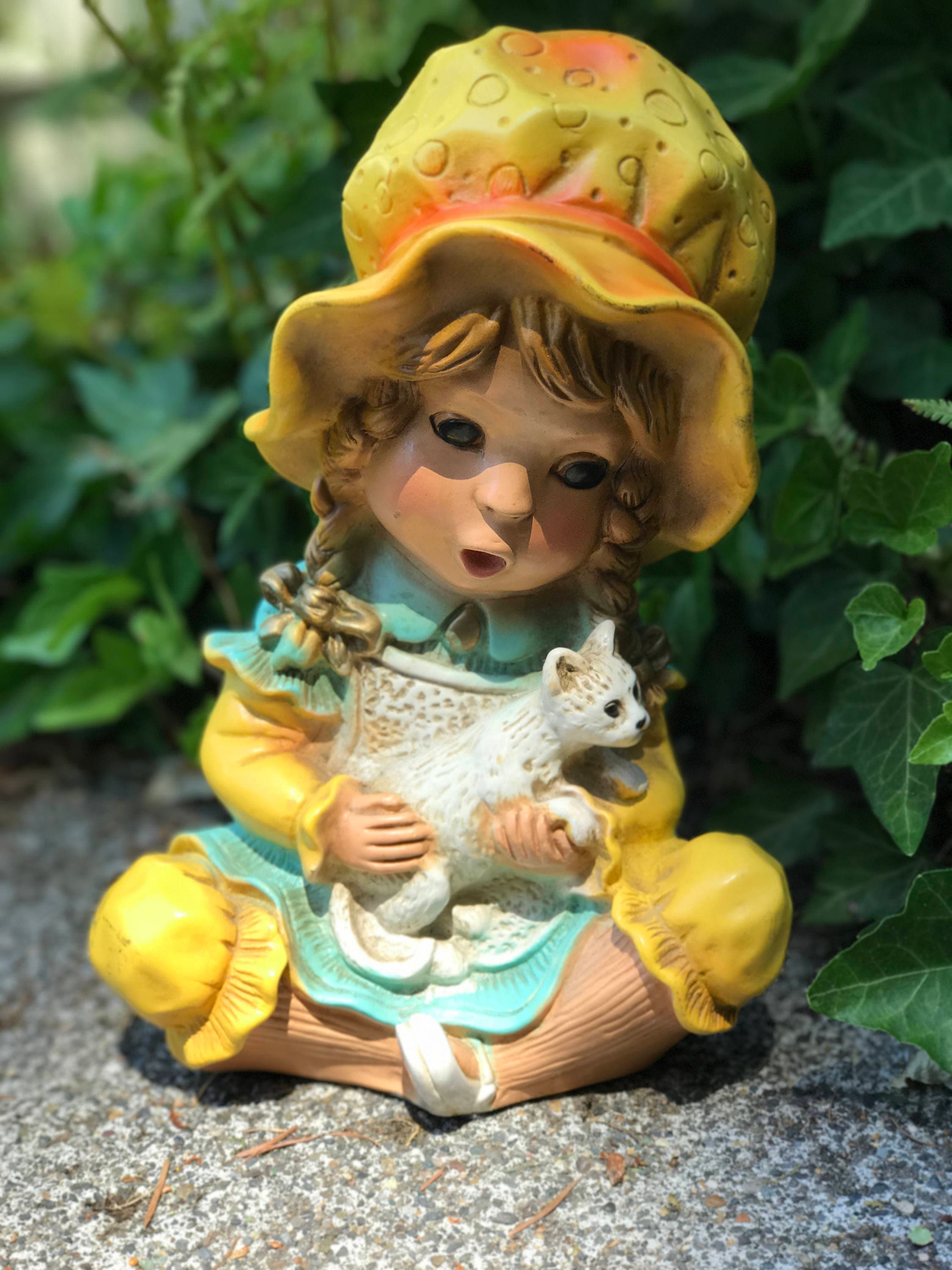 Vintage Children Statues, Garden Patio Statues, Universal Statuary 1974 ...