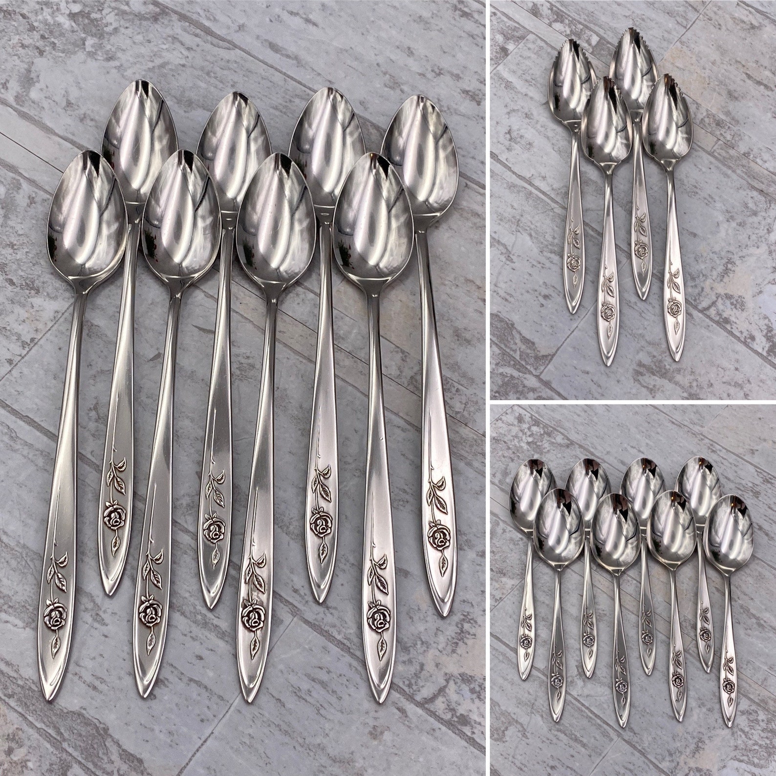 Oneida My Rose Stainless Flatware Set Service for 8 in Chest - Etsy