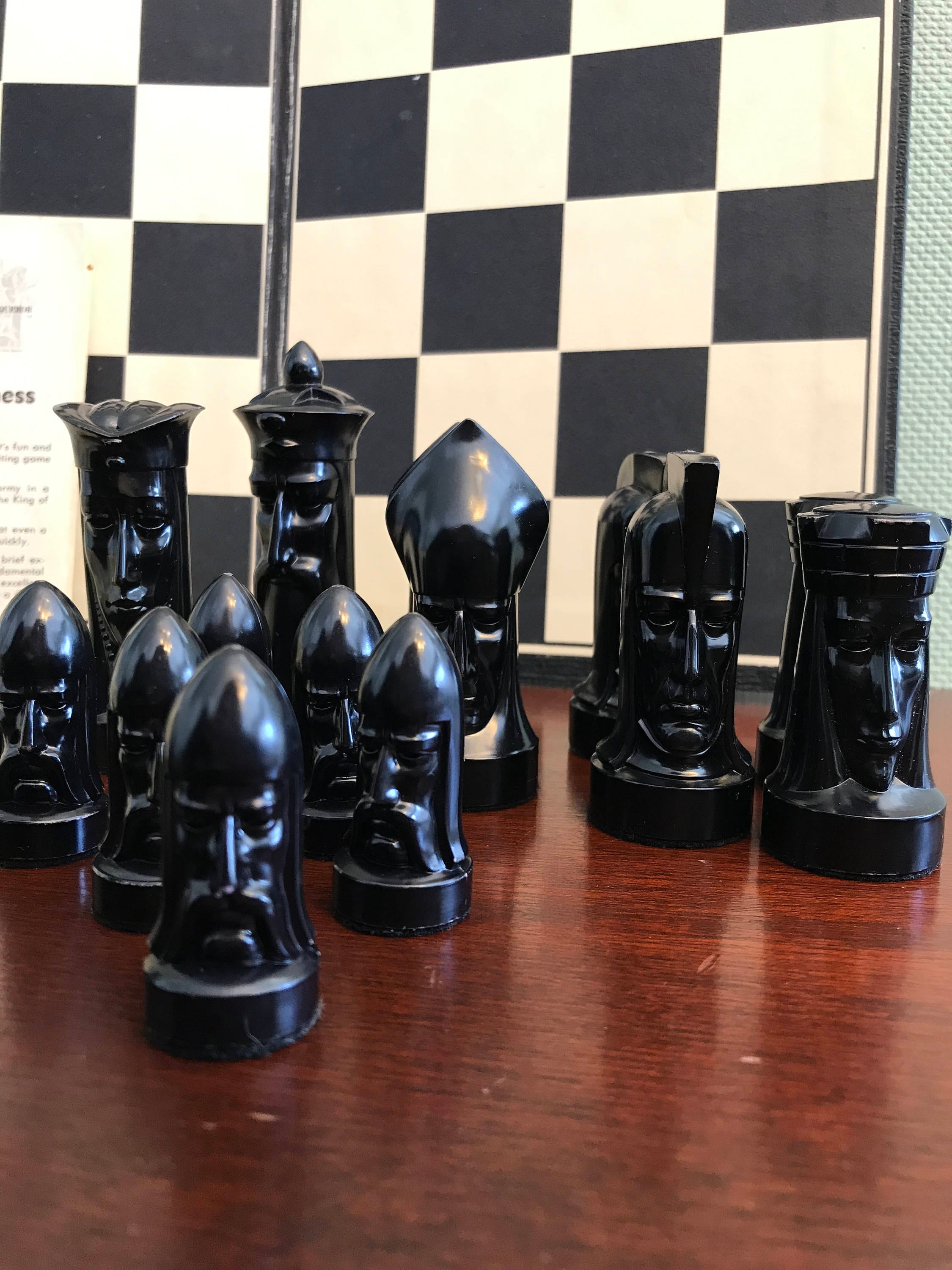 Vintage Chess Set, Gothic Edition by Ganine, 1961 Collectors Chess Game ...