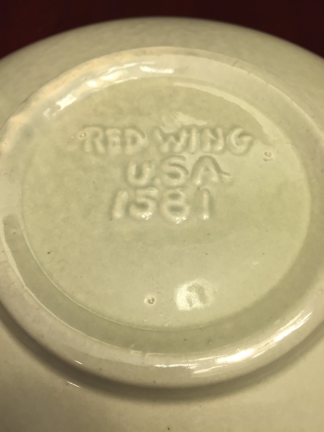 Mid Century Red Wing Pottery Bowl, Redwing Planter, Vintage Gray Green ...