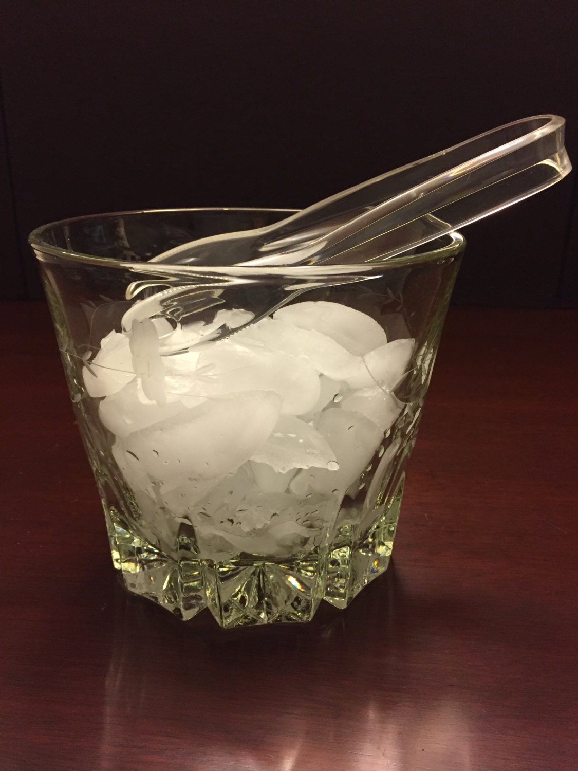 Crystal Ice Bucket by Princess House Heritage Romance Original Ice ...