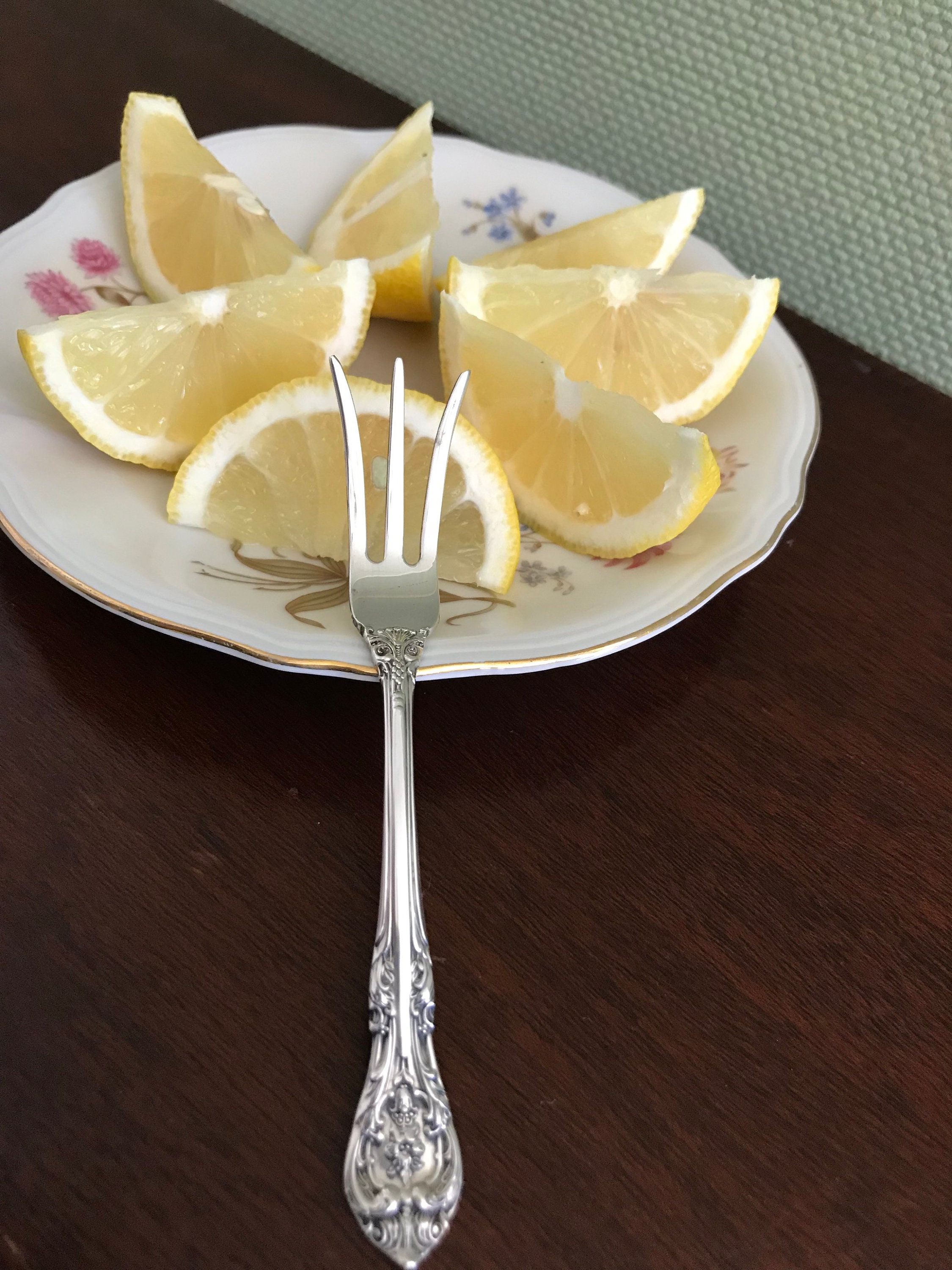 Sterling Silver Lemon Fork, Vintage Gorman Silver 1936 King Arthur ...