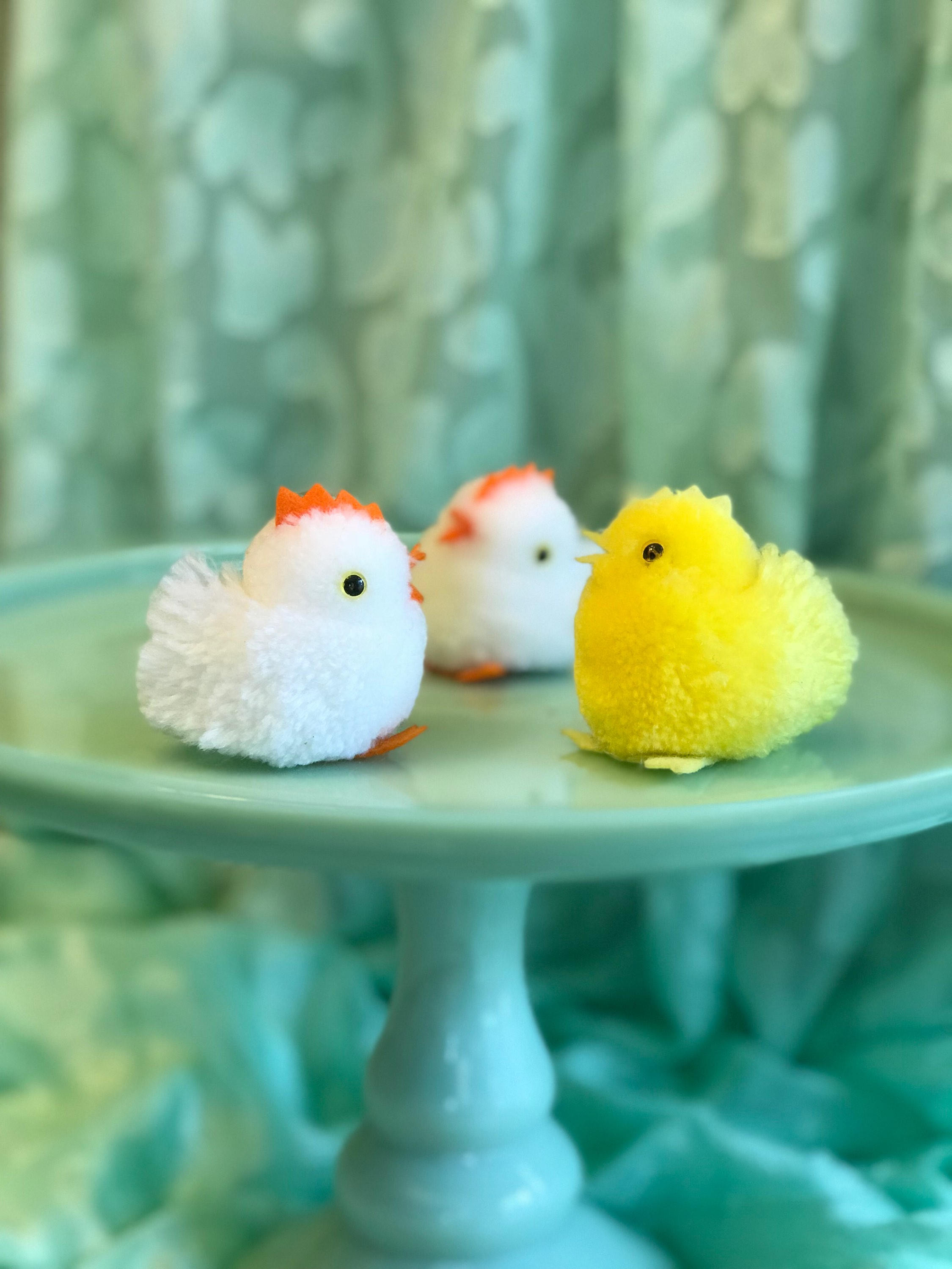 Vintage Pom Pom Chicks, Easter Chicks, Little Easter chick decorations ...