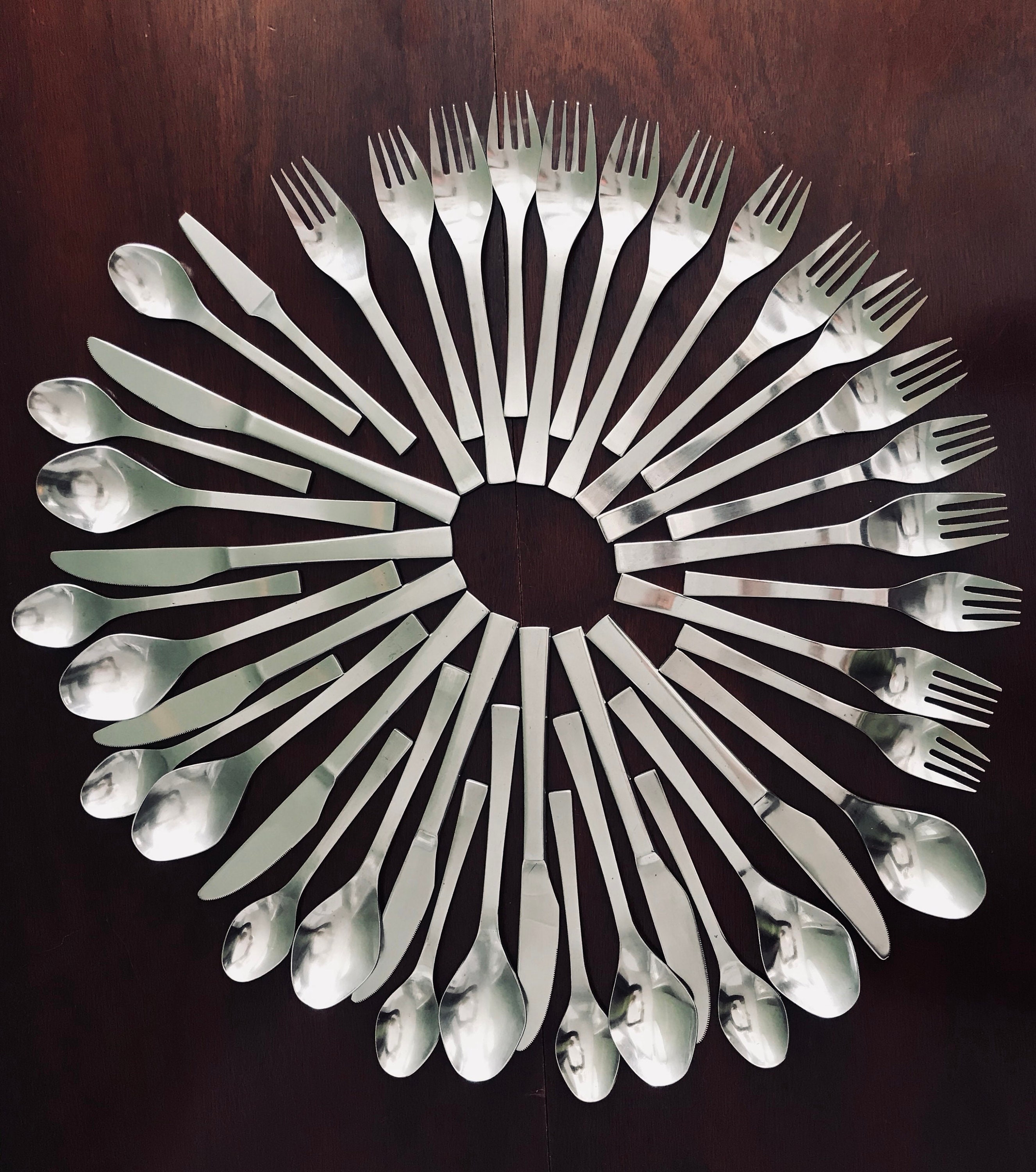 Vintage Stainless Flatware Set USI11 by United Silver Flatware service ...