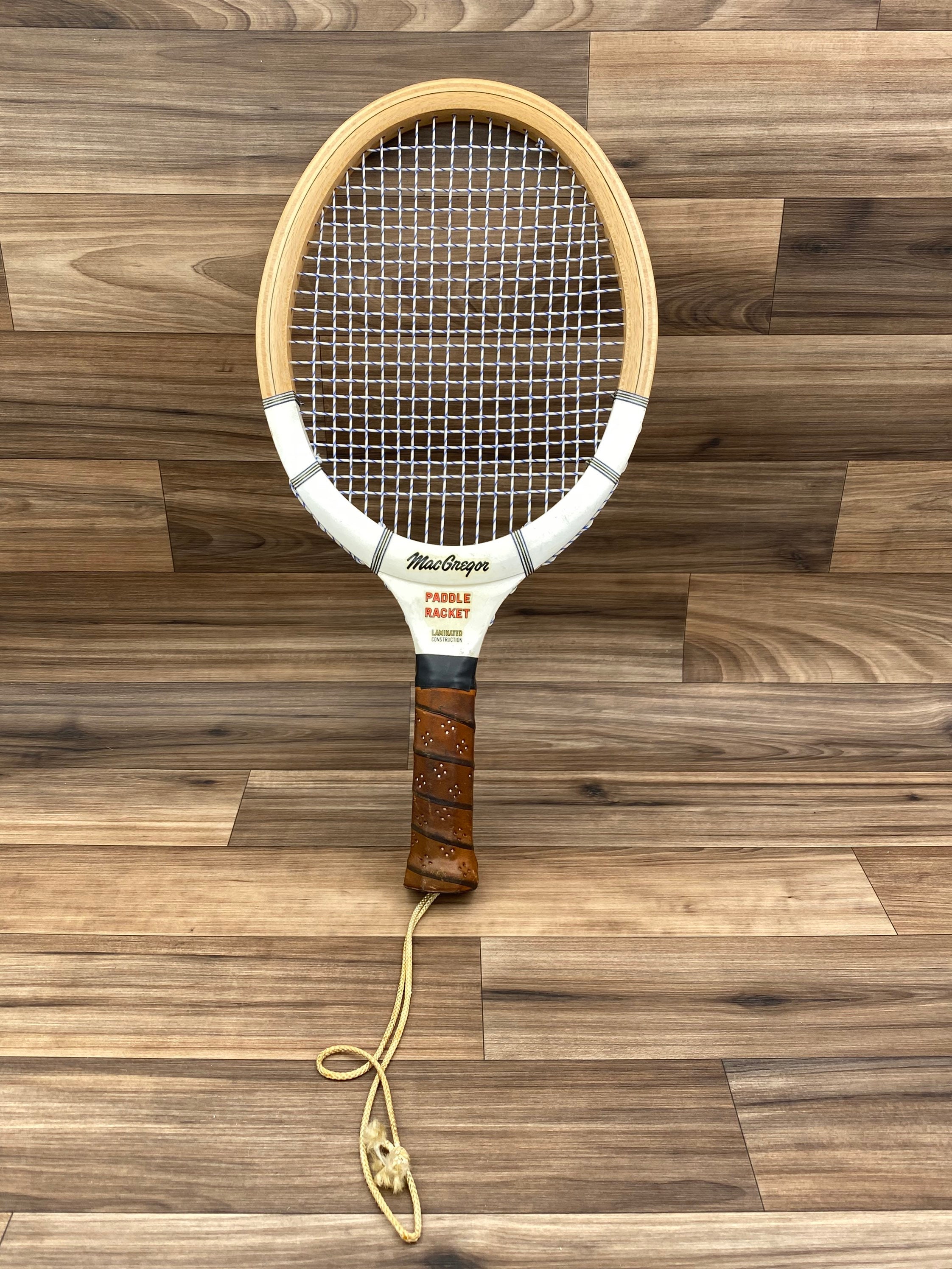 Vintage MacGregor Paddle Racket, Laminated RacketBall Racket, Cabin ...
