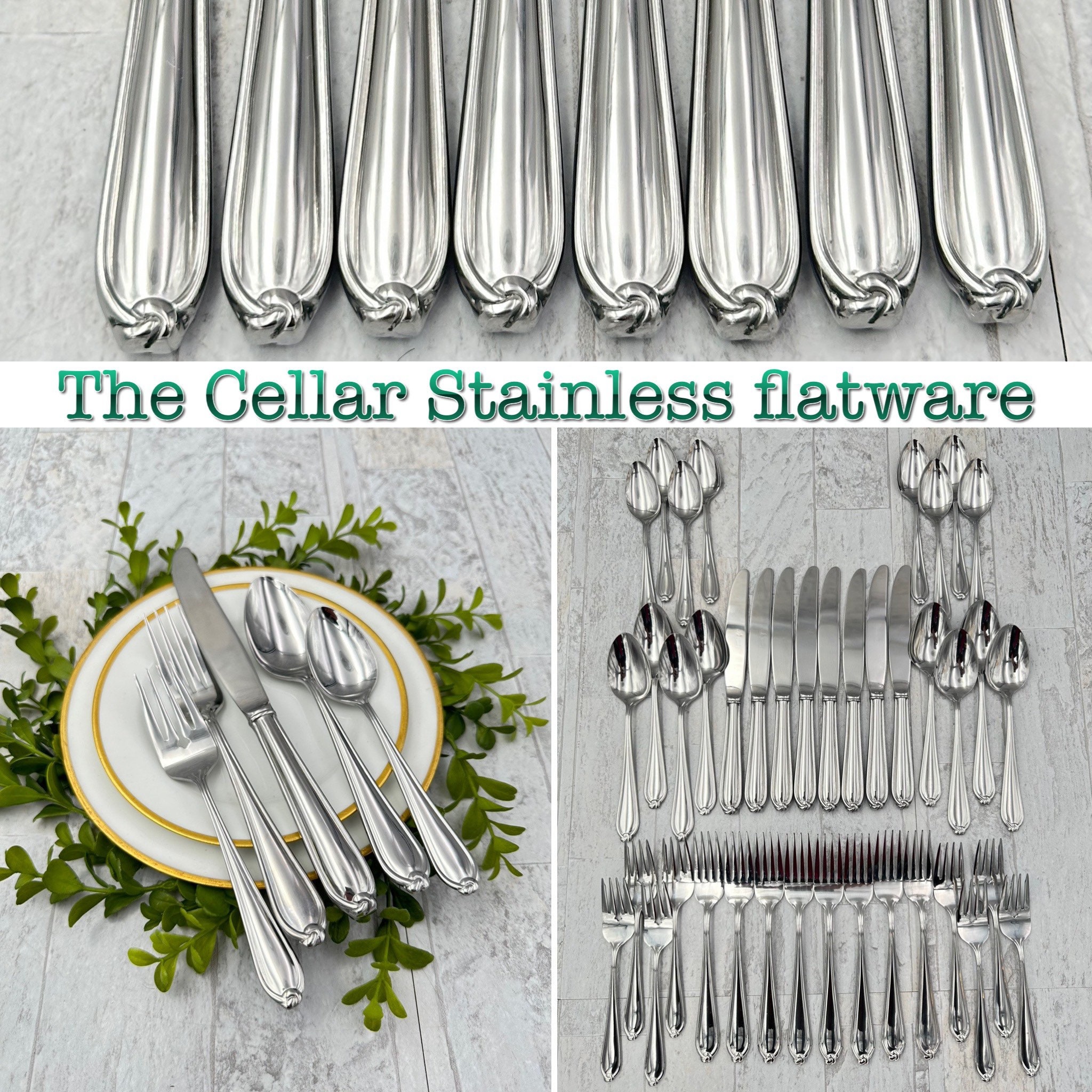 Vintage Stainless Flatware, The Cellar high quality Silverware set
