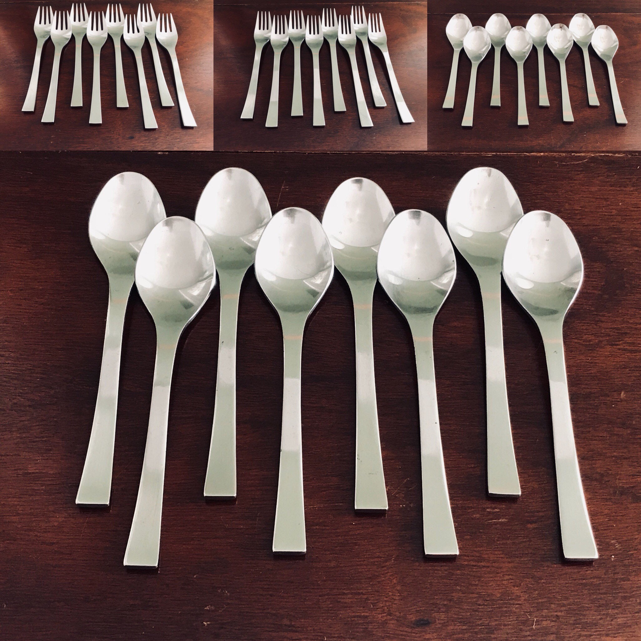 Vintage Stainless Flatware Set USI11 by United Silver Flatware service ...