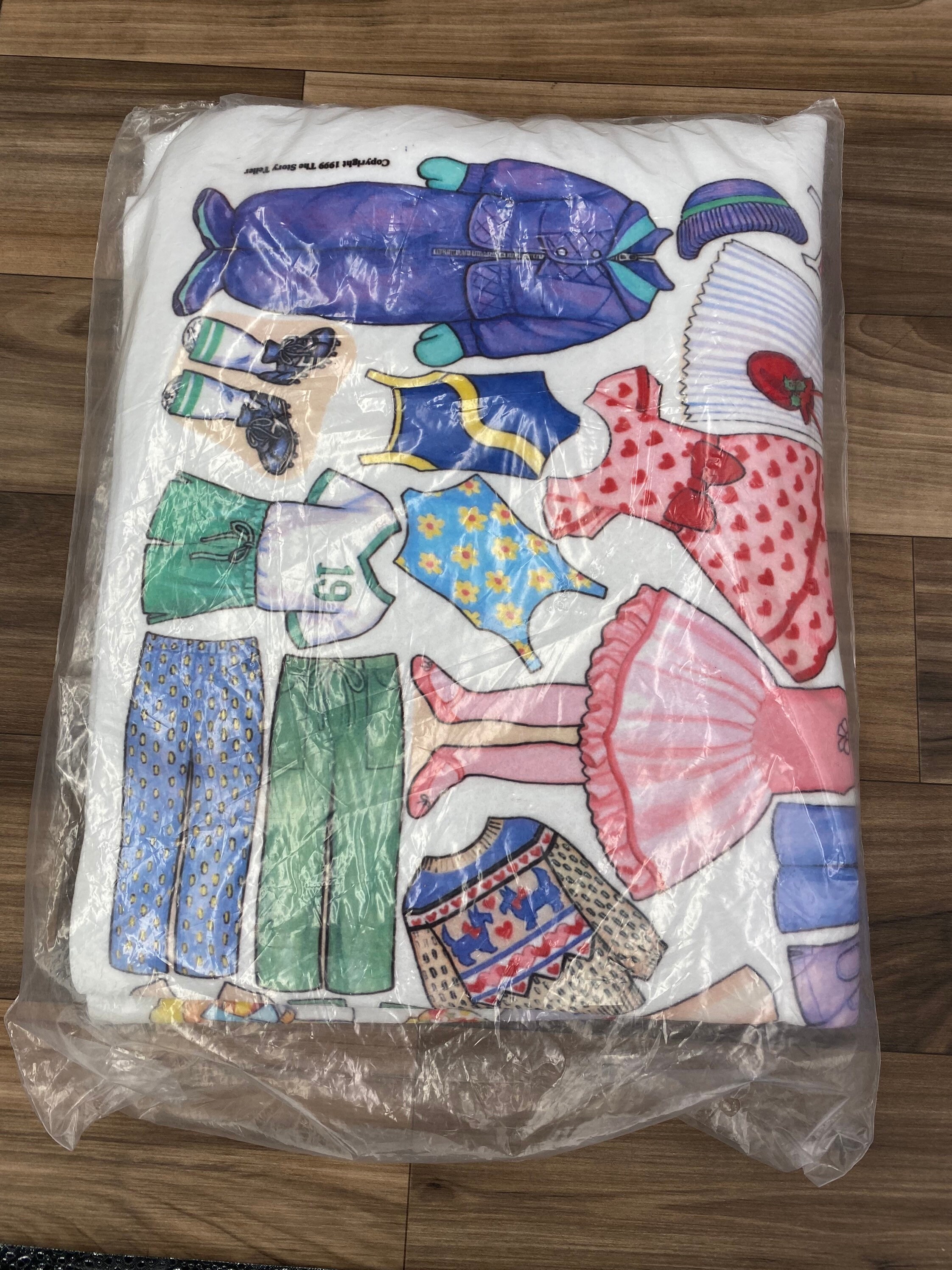 Vintage Felt Doll Flannel graph set, The Story Teller, Deluxe clothes ...