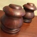 Vintage Wood Bookends Finial Bookends Dark Wood Bookends - Etsy