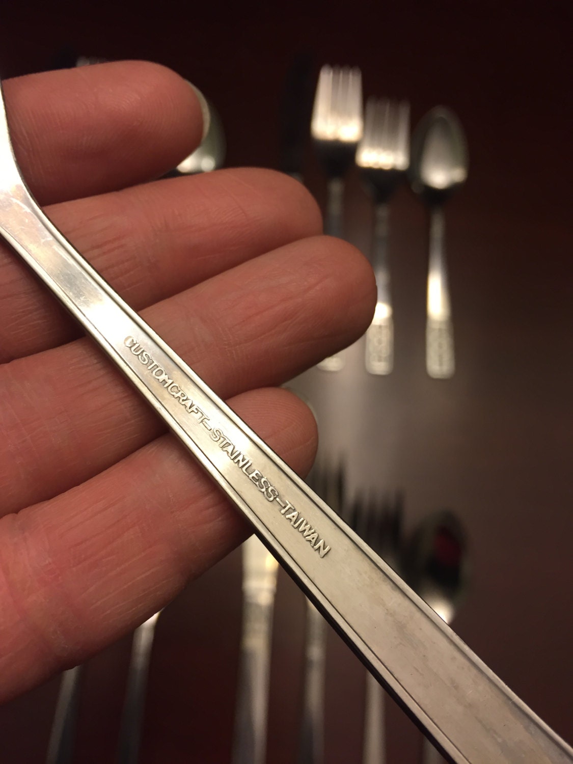 Vintage CustomCraft Fleur De Lis Flatware Stainless Steel excellent ...