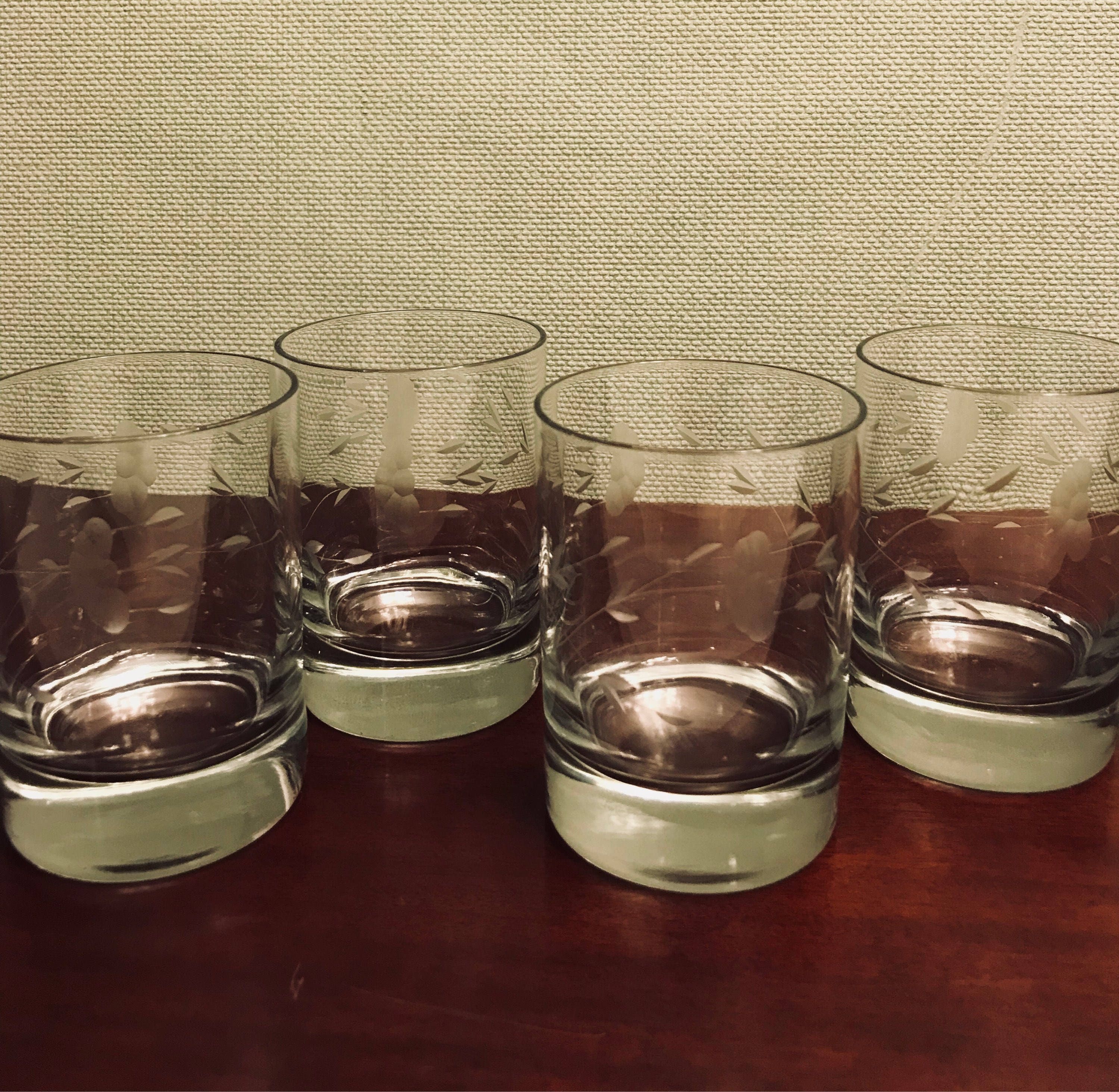 Princess House Crystal Glasses in the Heritage Pattern, set of 4 ...