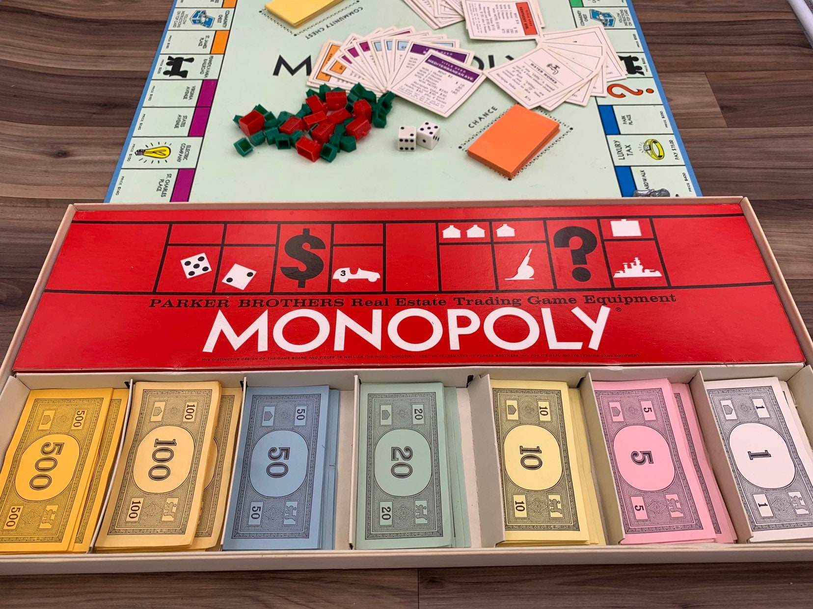 Fashion Frontier Large Online Sales Monopoly Vintage 1961 Game Replacement Play Money 45pcs Low 