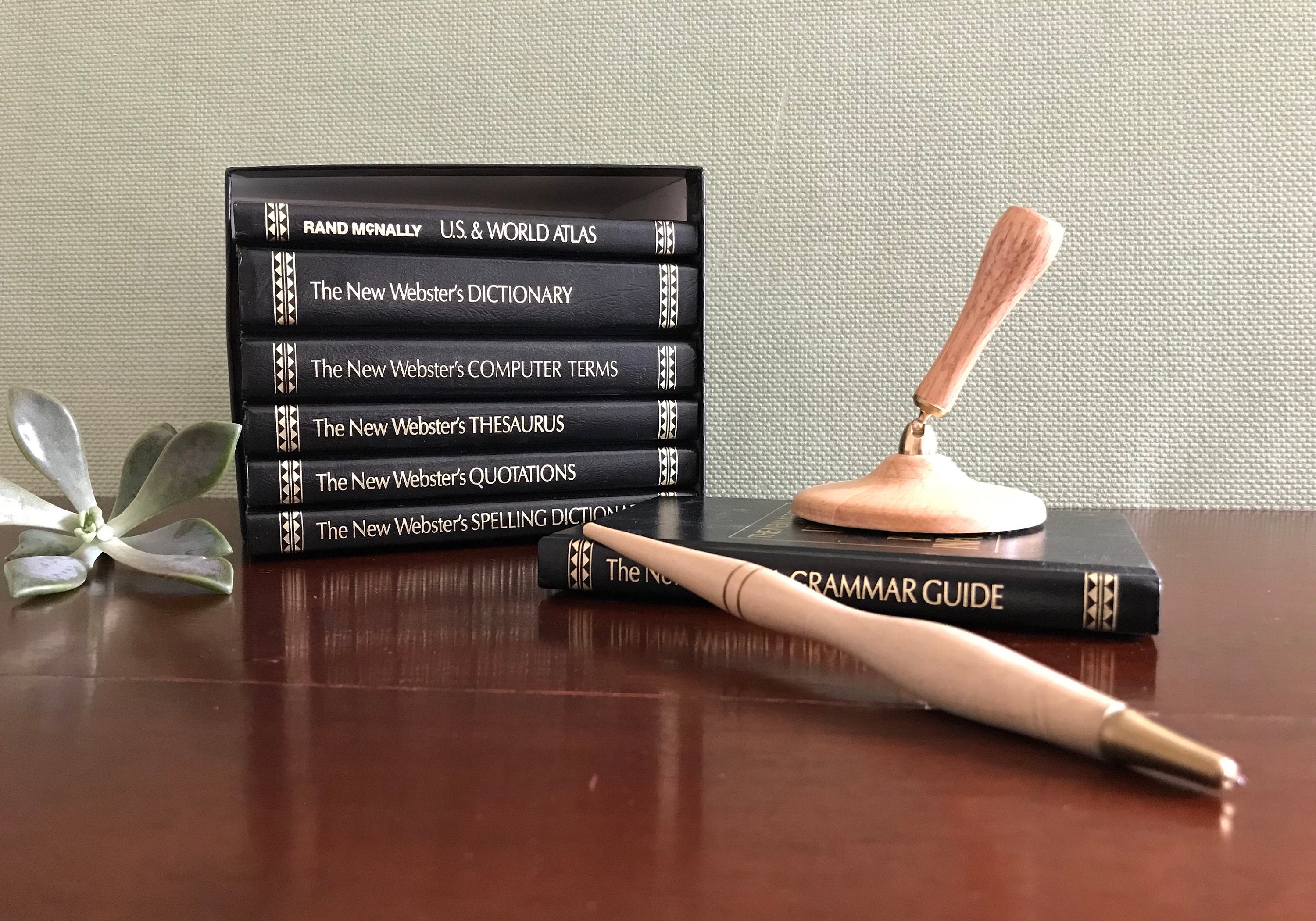 Vintage exotic wood Desk Pen and Holder, Hand crafted wood pen ...