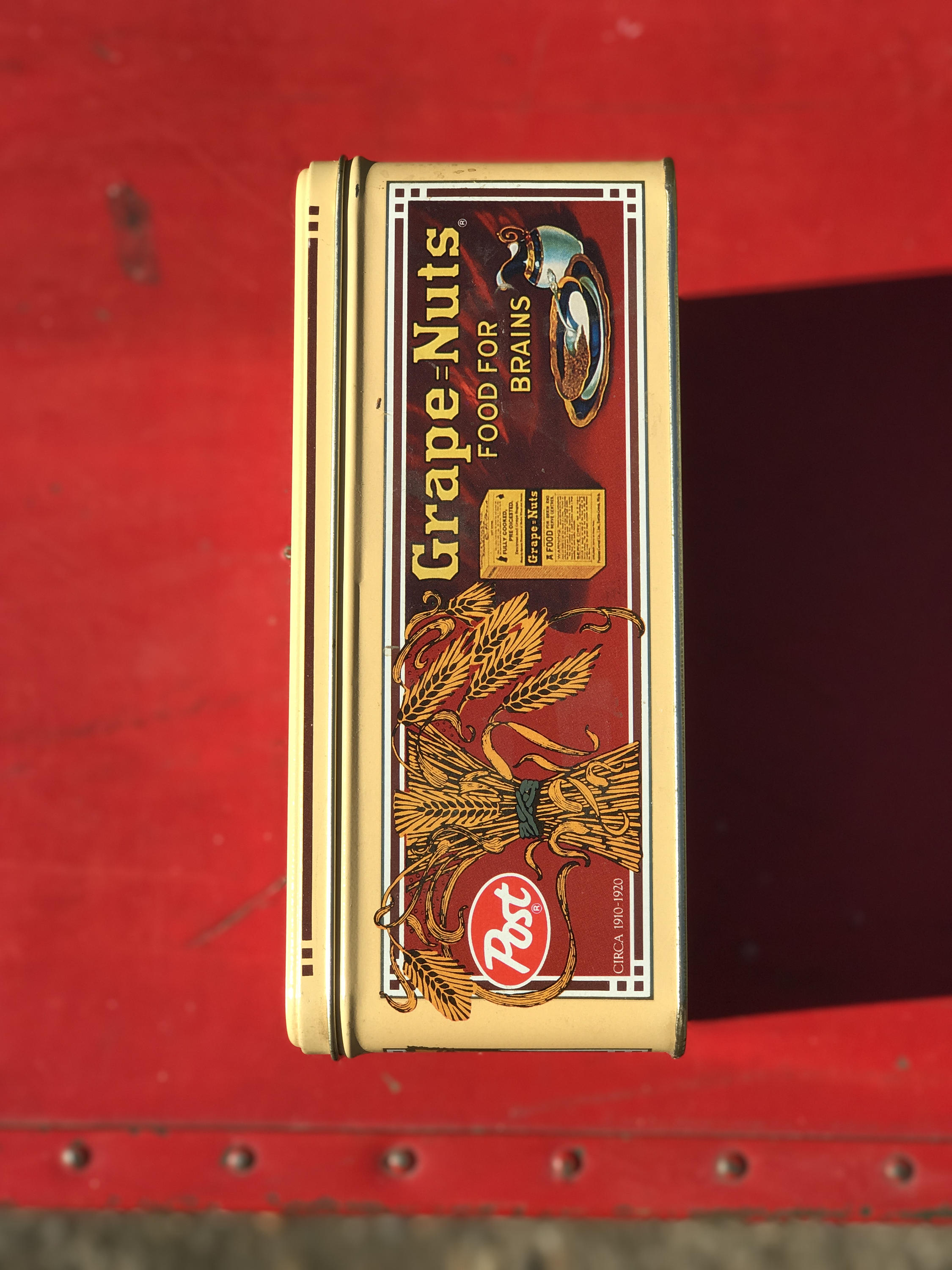 Vintage Post Grape Nuts Tin, Advertising tin, Post cereal Tin ...