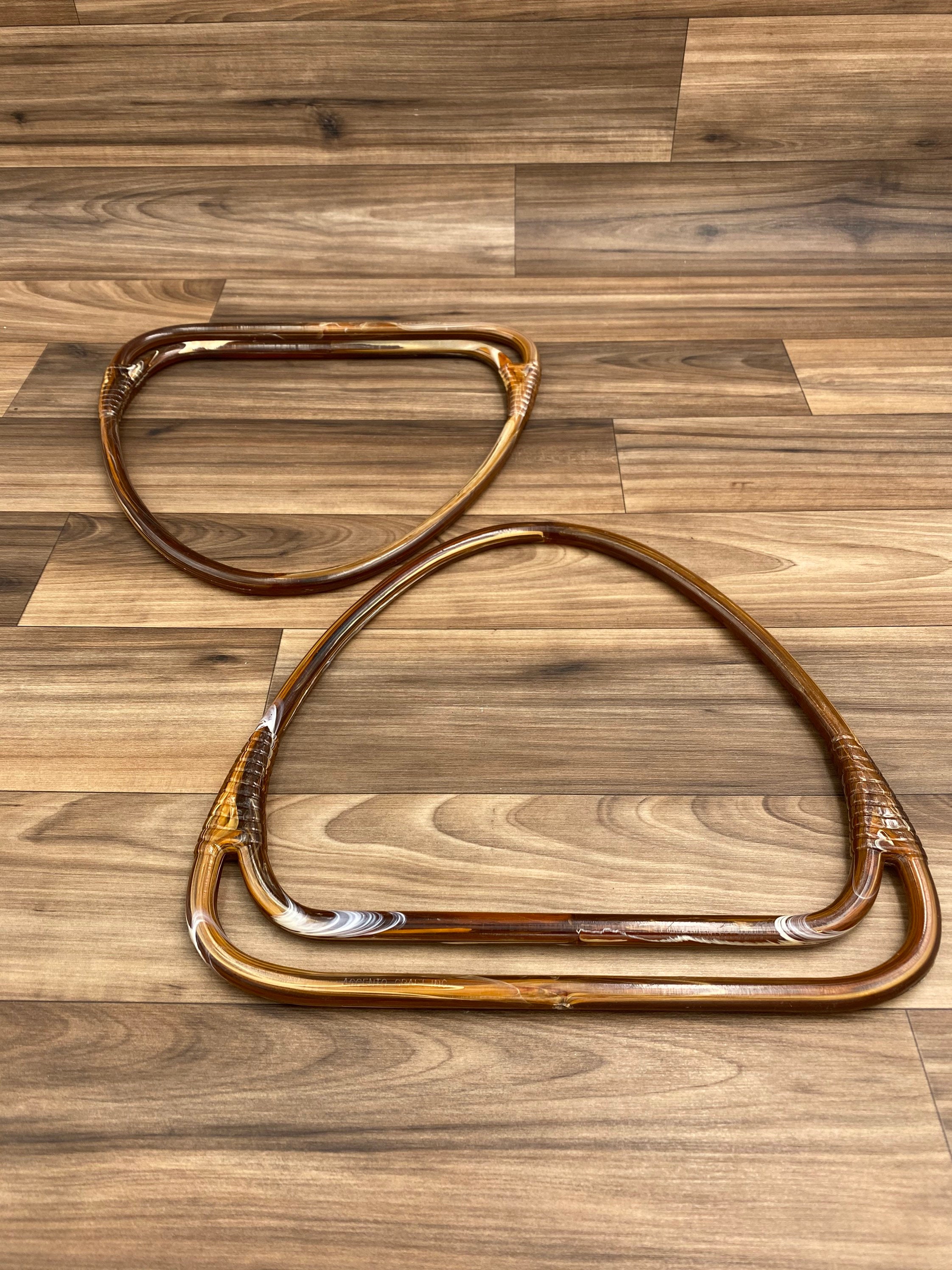 Vintage Purse Handles, Plastic Faux Tortoise shell Handbag Handles ...