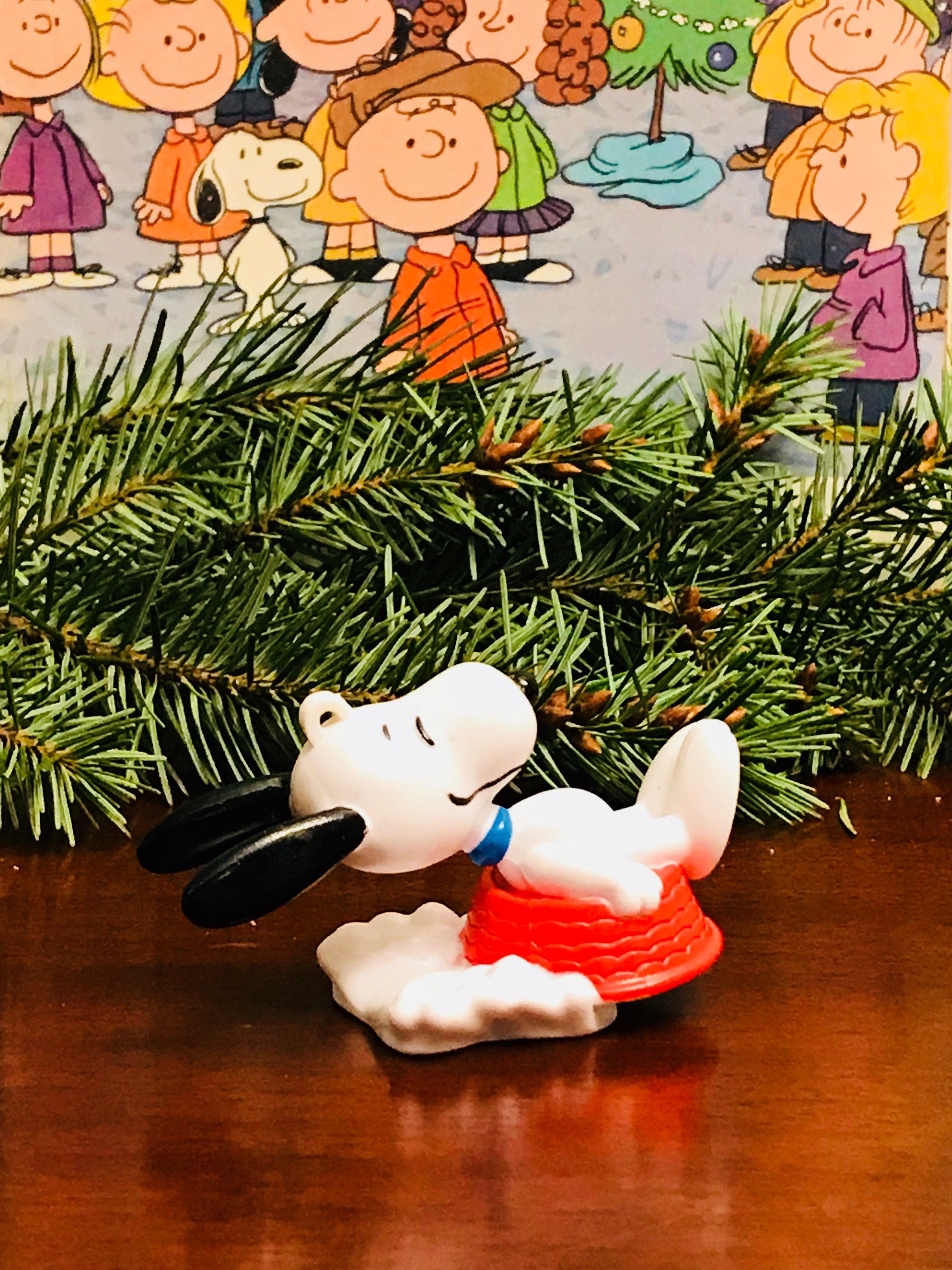 Vintage Snoopy Ornament, Sledding Snoopy, Peanuts figurine, Snoopy ...