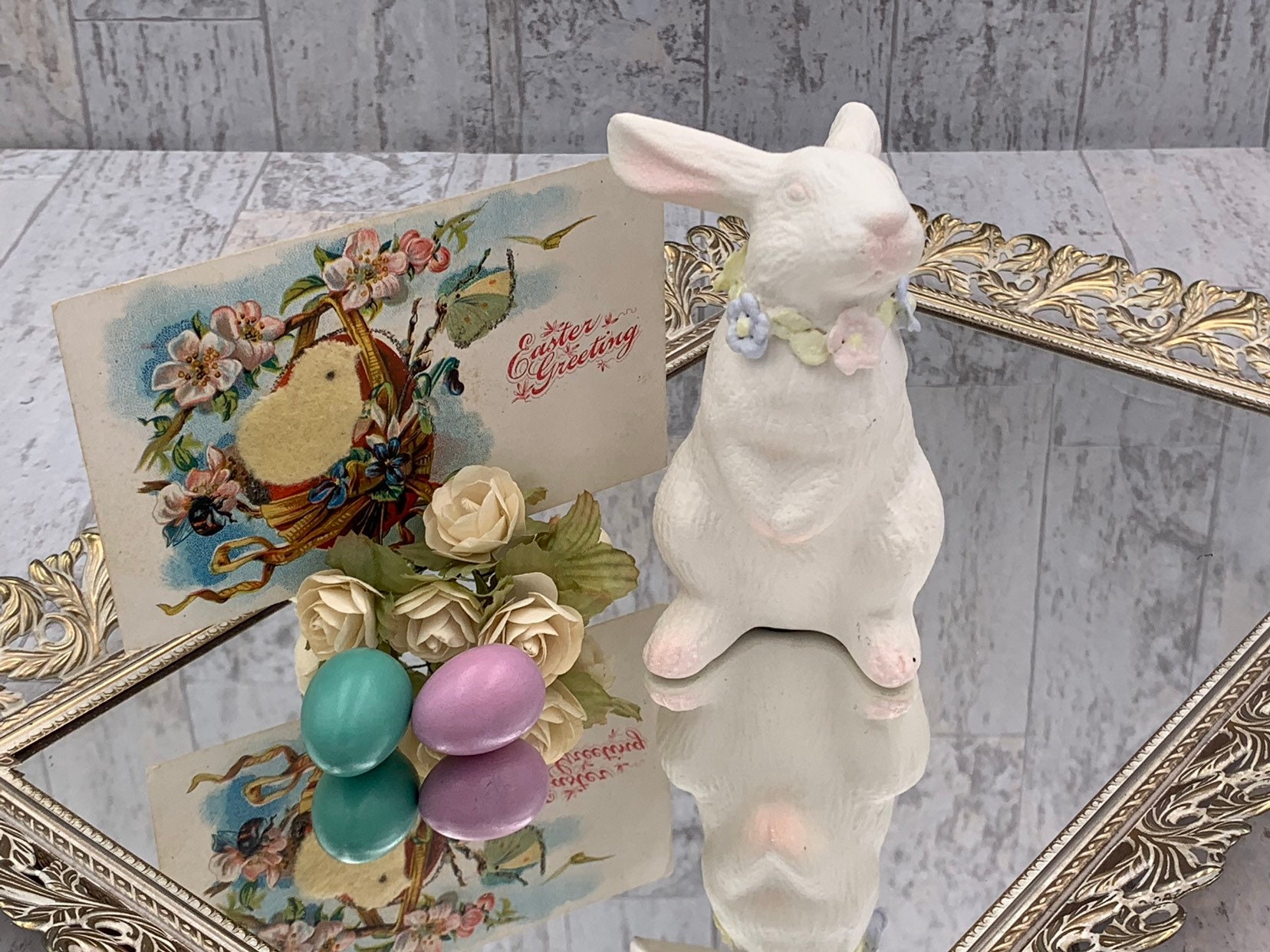 Vintage Ceramic Bunny Dept 56 White Easter bunny, Easter decor ...