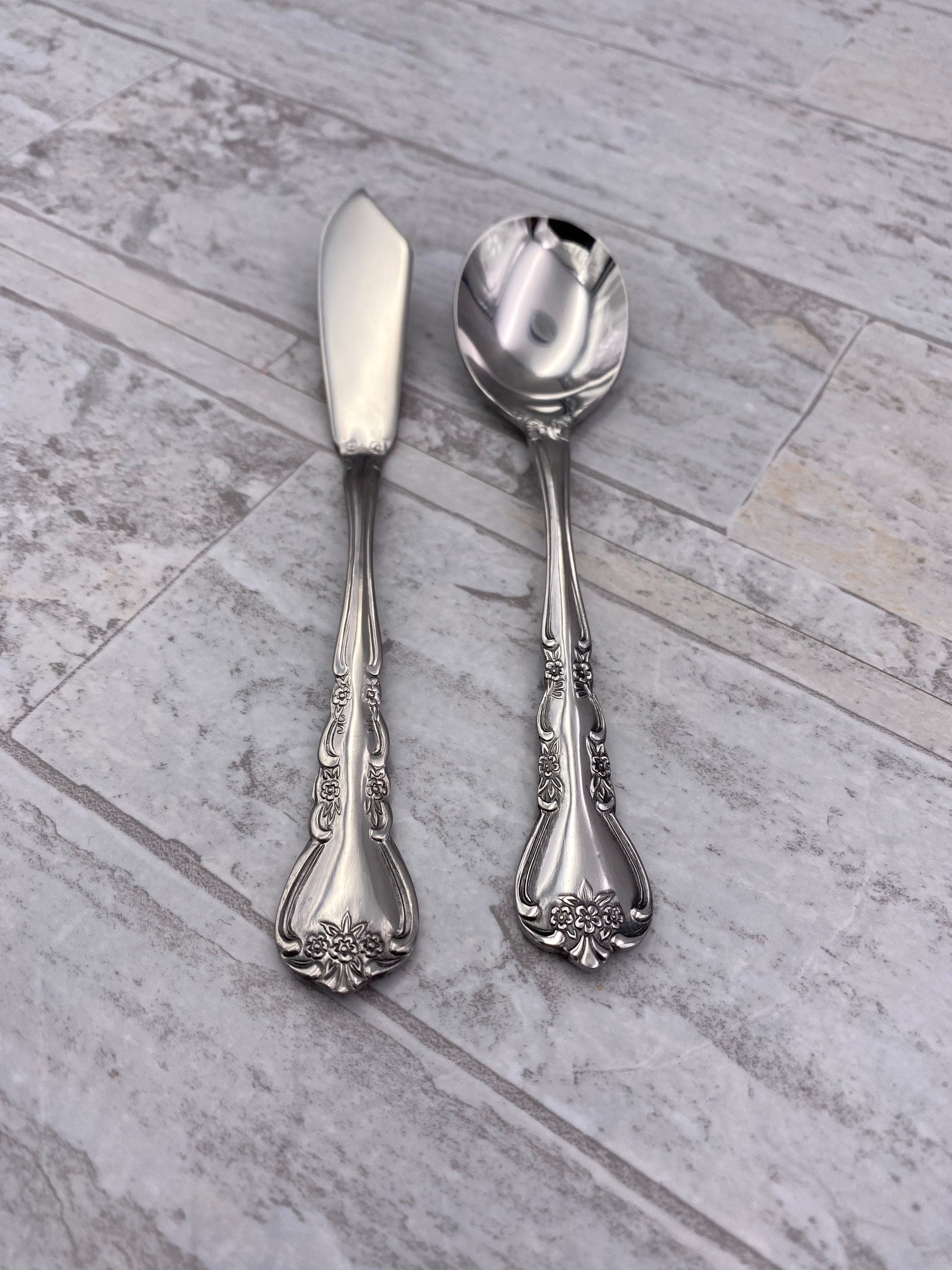 Vintage Stainless Flatware Set, New Rogers Delight Flatware, Service ...