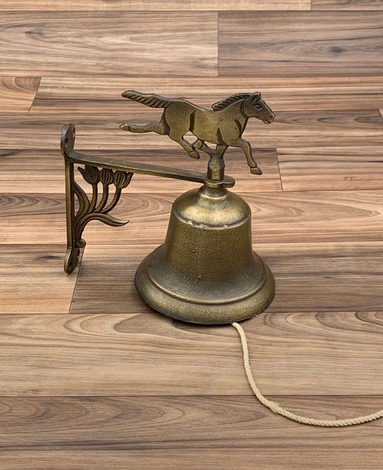 Vintage Bronze Horse Door Bell, Horse Gate Bell, Rustic Dinner Bell ...