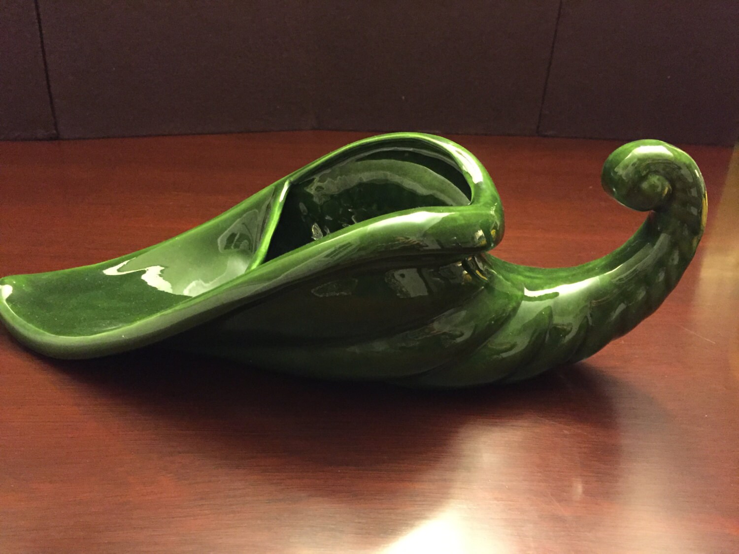 Vintage Cornucopia Horn of Plenty, Mid Century Pottery by Hillside ...