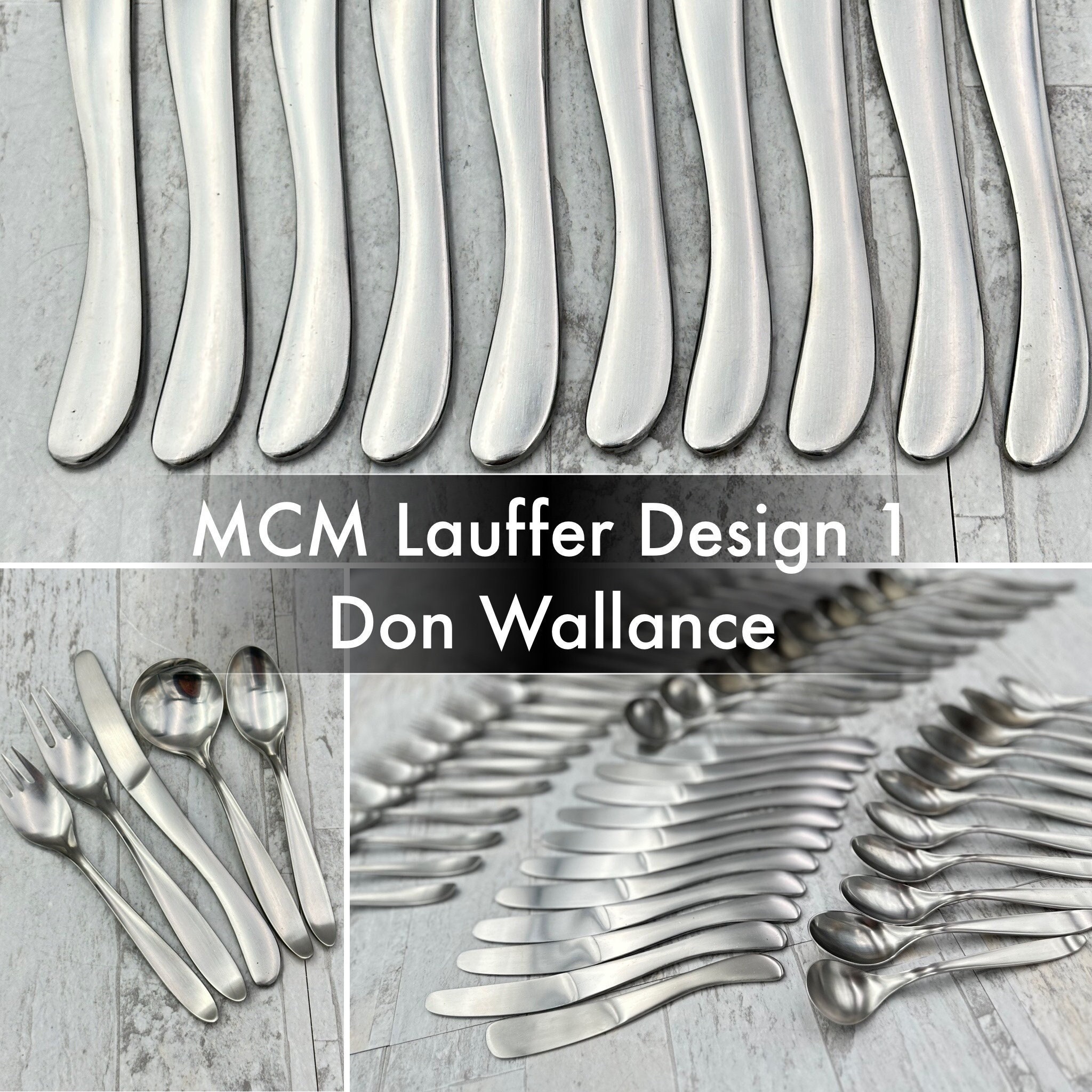 RARE Lauffer Design 1 Flatware by Towle MCM Designer Don Wallance ...