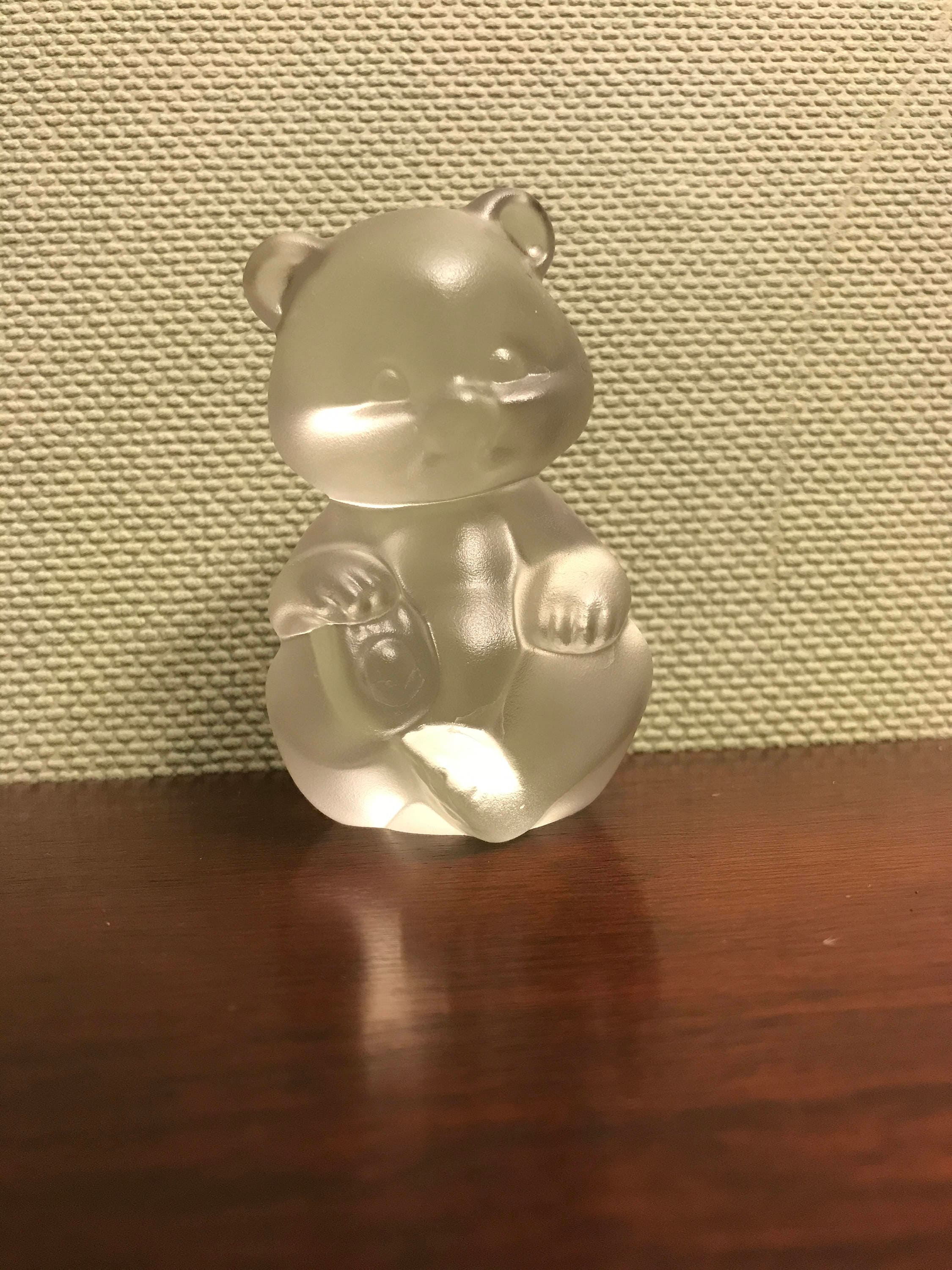 Fenton Glass Panda Bear, Panda Paperweight Figurine, gift, office decor ...