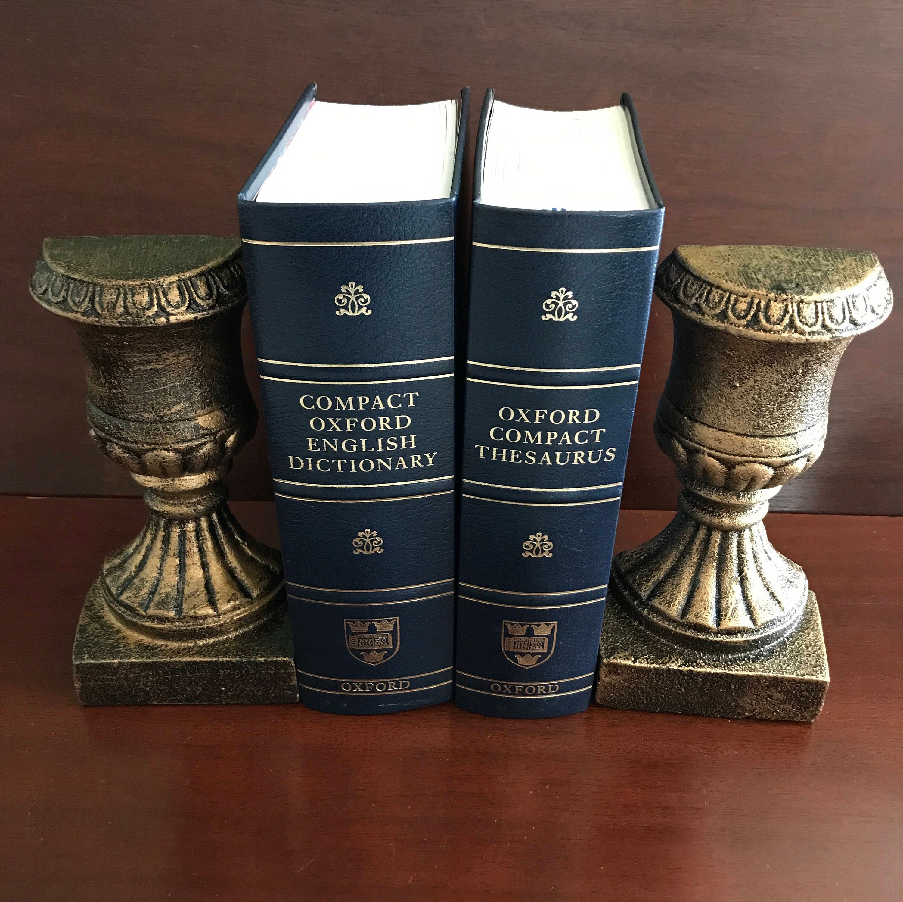 Cast Iron Urn Bookends, Half Urn Bookends, Heavy Cast Iron bookends ...