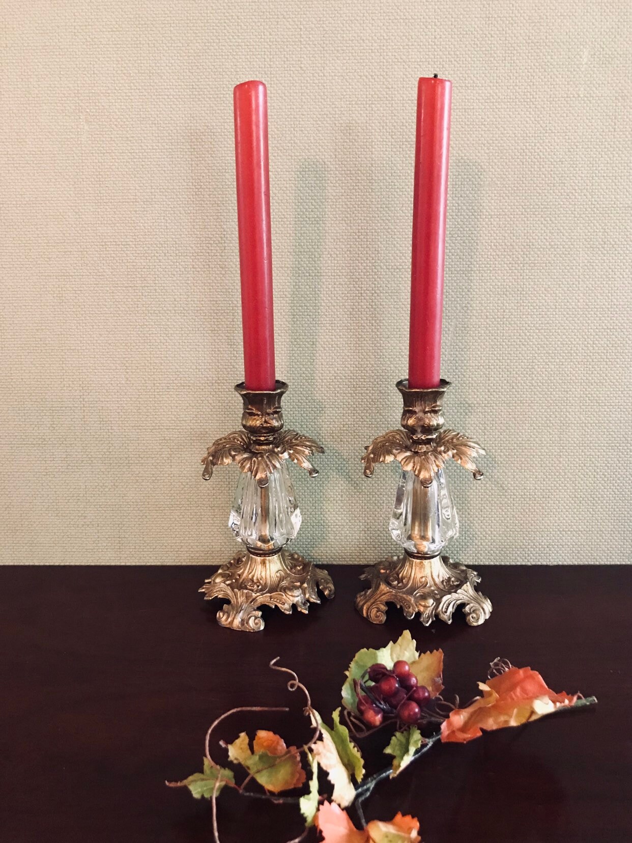 Hollywood Regency candlestick holders, Baroque Style candlestick holder ...