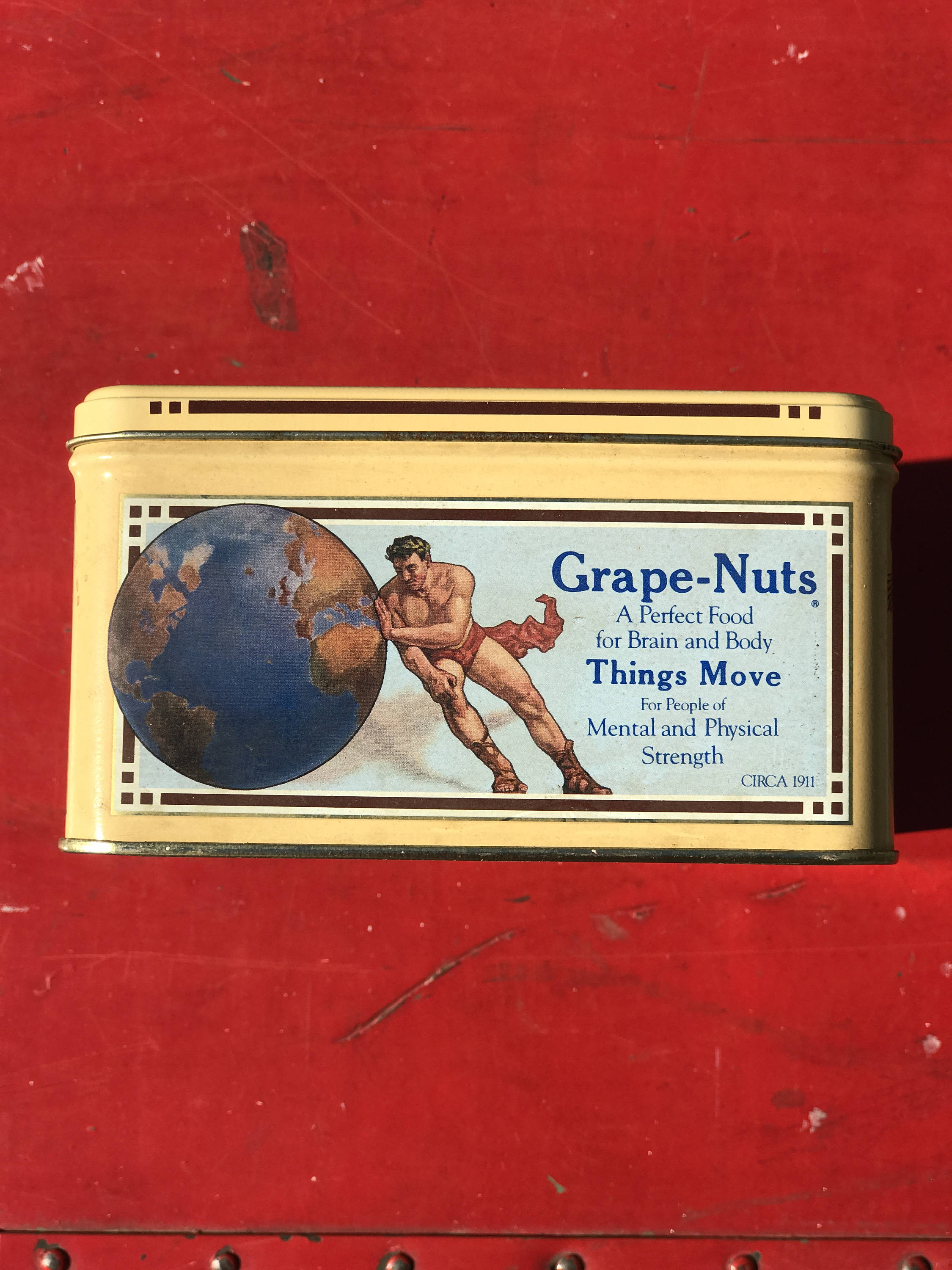 Vintage Post Grape Nuts Tin, Advertising tin, Post cereal Tin ...